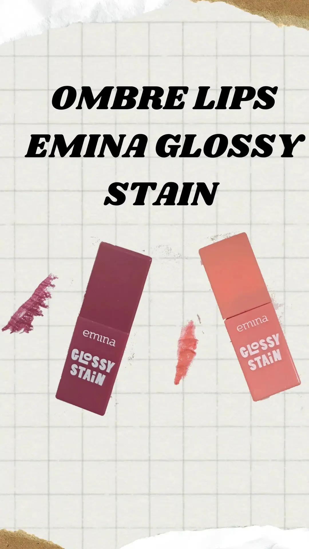 OMBRE LIPS WITH EMINA GLOSSY STAIN | Video dipublikasikan oleh Heniiii ...
