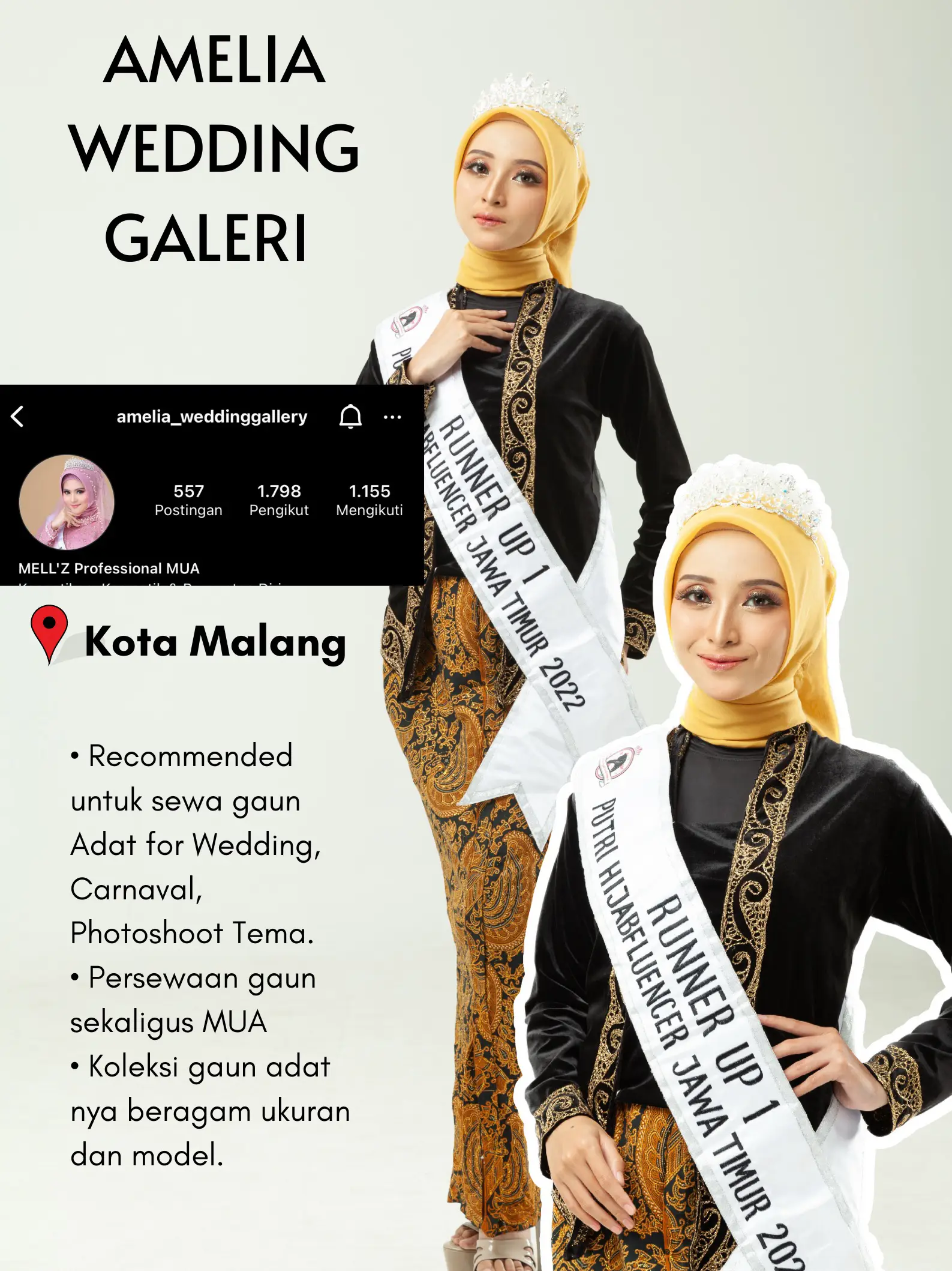 TEMPAT SEWA GAUN RECOMMEND DI JATIM! | Galeri diposting oleh Raya Ilmiah | Lemon8