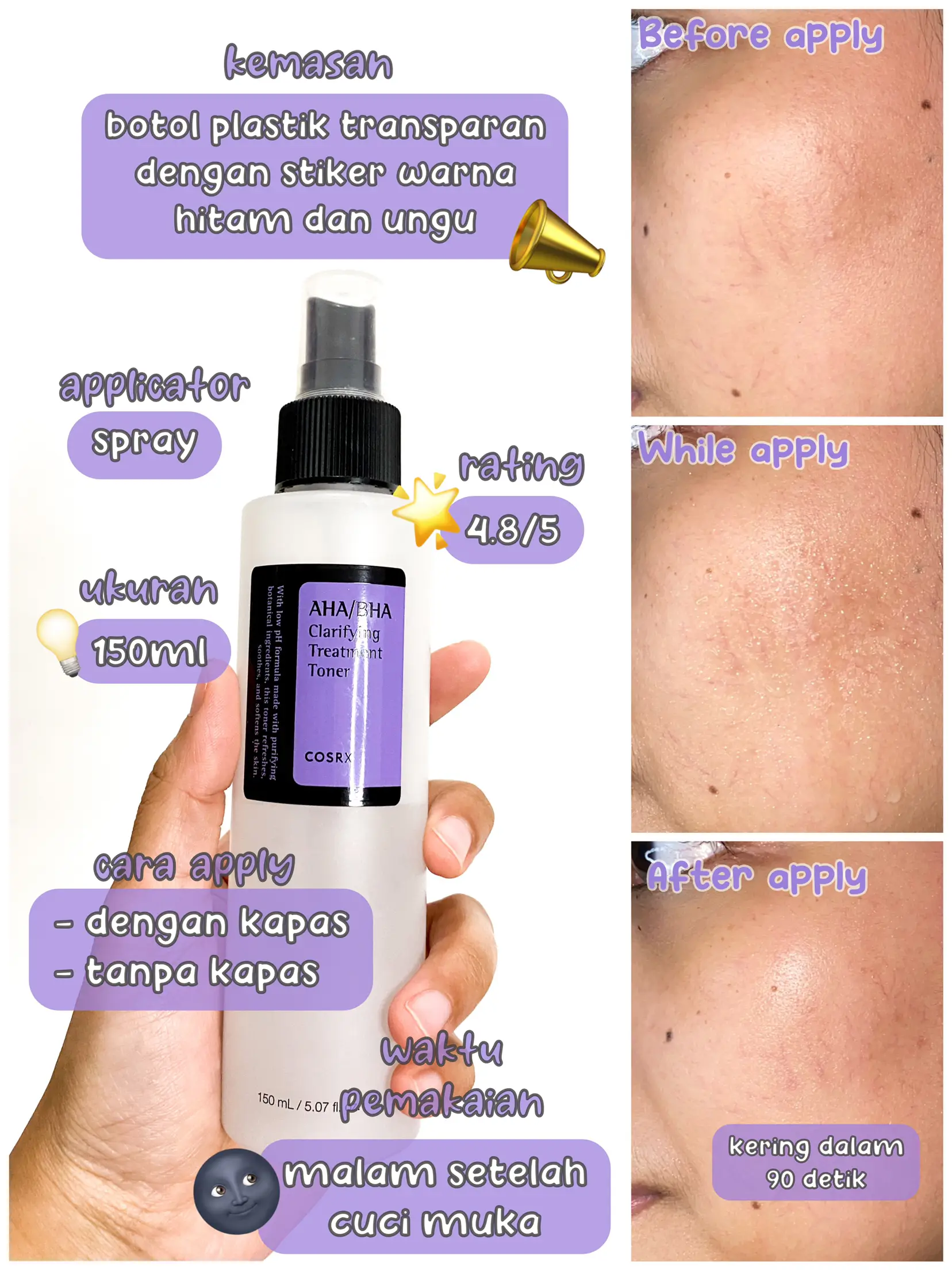 TONER EKSFOLIASI UNTUK SEMUA JENIS KULIT | Galeri diposting oleh ...