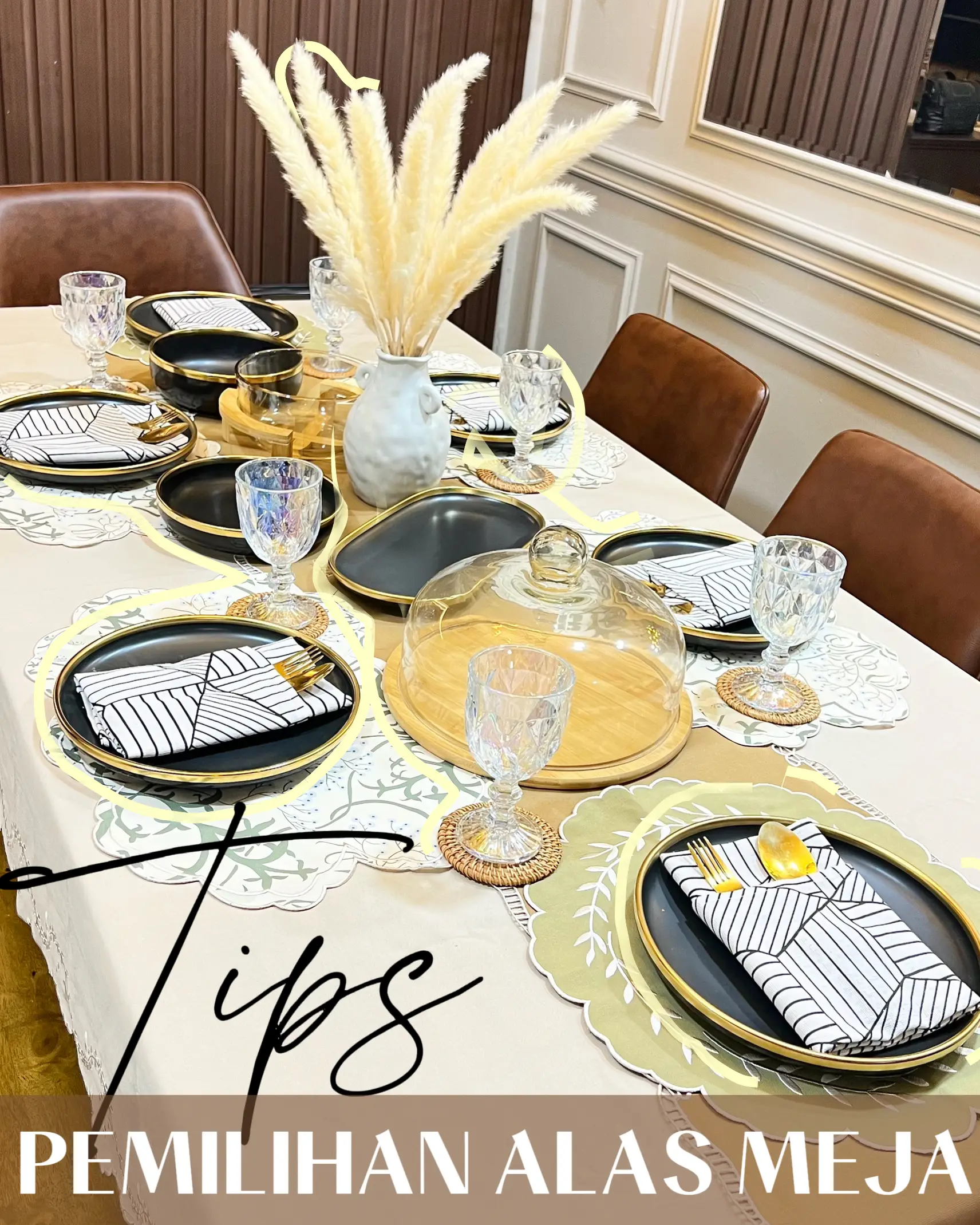 TIPS PEMILIHAN ALAS MEJA | Galeri diposting oleh AI.DEN.HOME | Lemon8