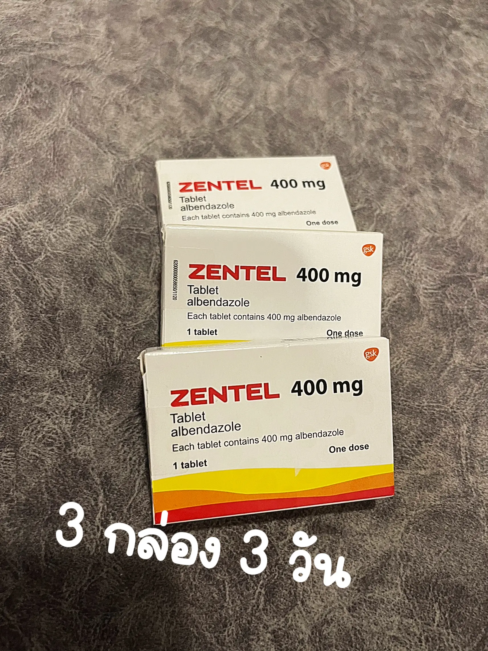 ยาถ่ายพยาธิ ZENTEL 400 mg | แกลเลอรีที่โพสต์โดย chercho.o3 | Lemon8