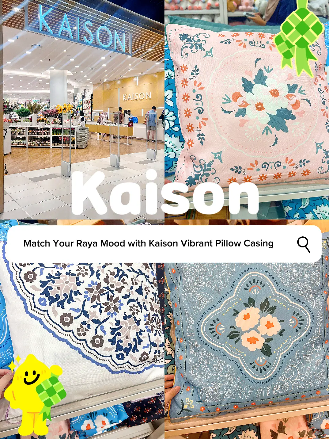 Match Your Raya Mood with Kaison Vibrant Pillows💚 | Galeri disiarkan oleh Caris | Lemon8