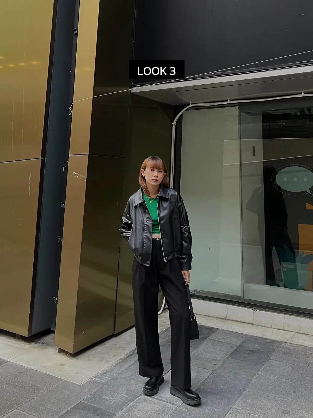 Mix & Match : 3 looks with pu leather jacket🖤🖇️ | Gallery posted by ...