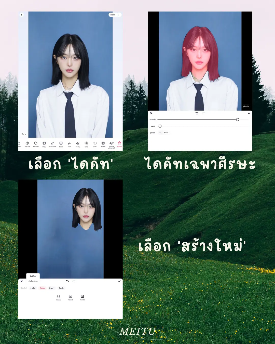 🫶🏻How To Make A Picture With Korean School Uniform Card🇰🇷 | Gallery ...