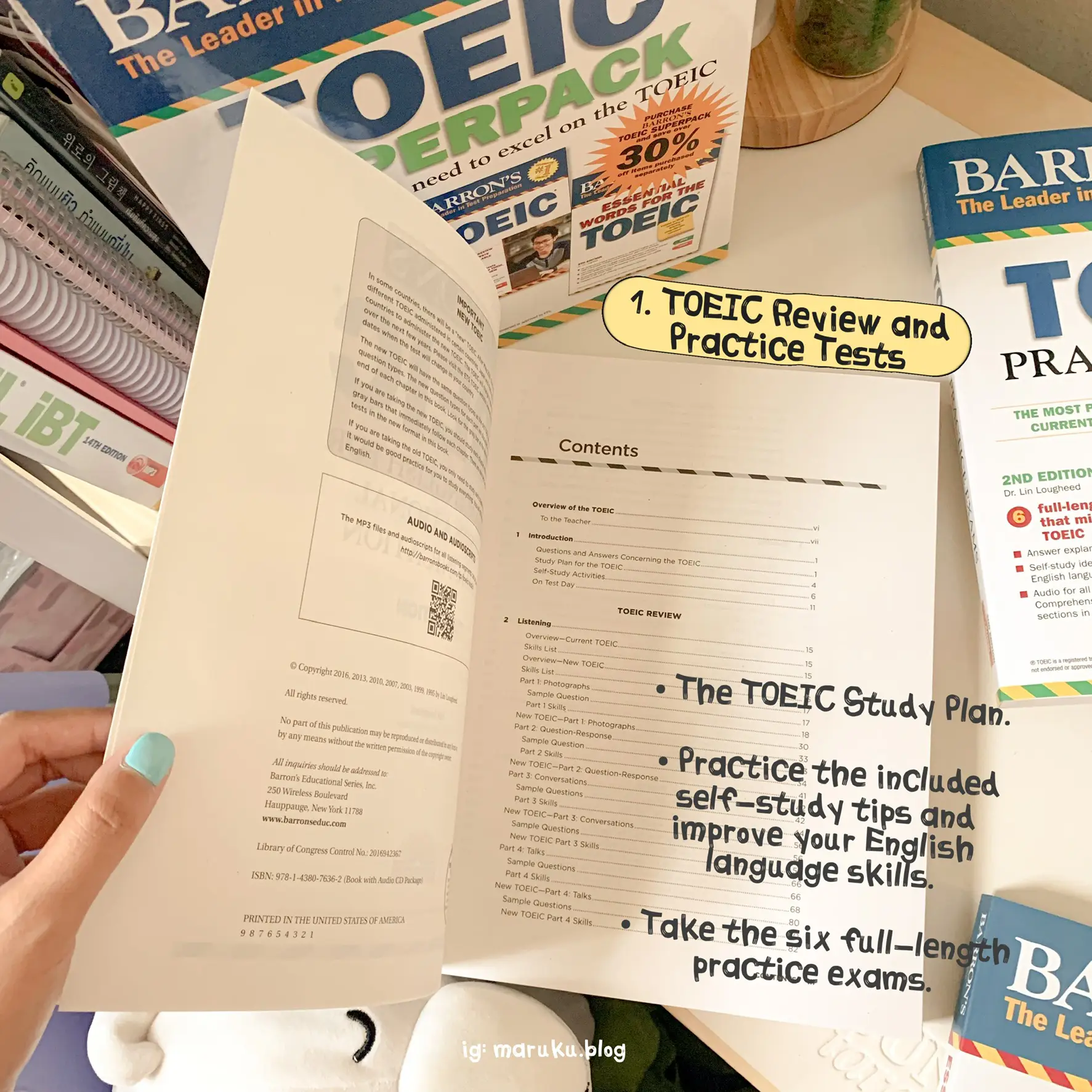 (EN) BARRON'S TOEIC SUPERPACK REVIEW | maruku.blog | แกลเลอรีที่โพสต์โดย maruku.blog | Lemon8