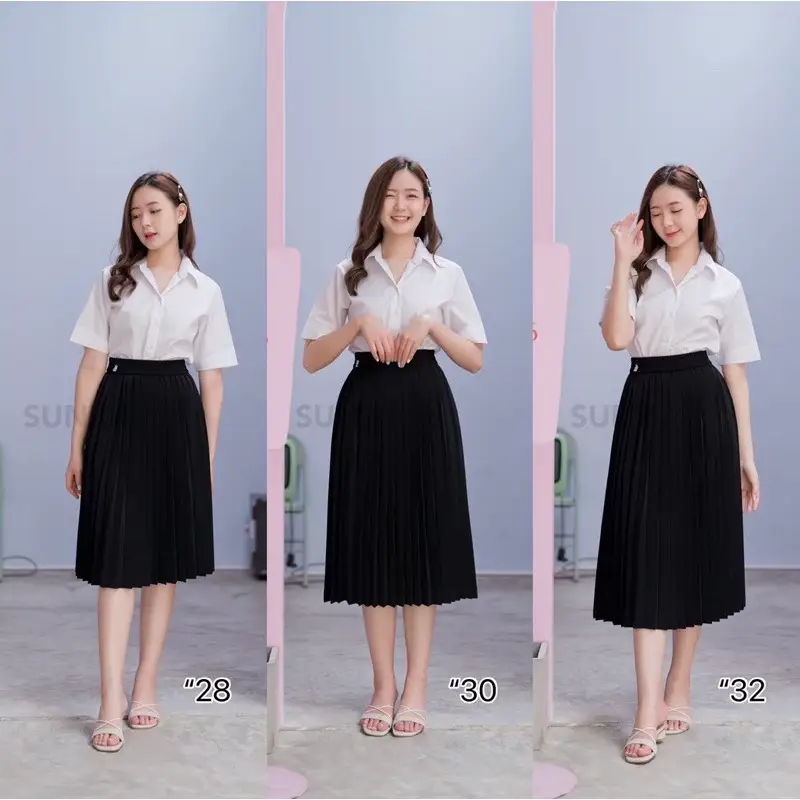 🦄🧚🏻‍♀️กระโปรงพลีทนักศึกษา มีจีบเล็ก/ใหญ่/ทวิท มียาว14ถึง36 | แกลเลอรีที่โพสต์โดย Station mini ...