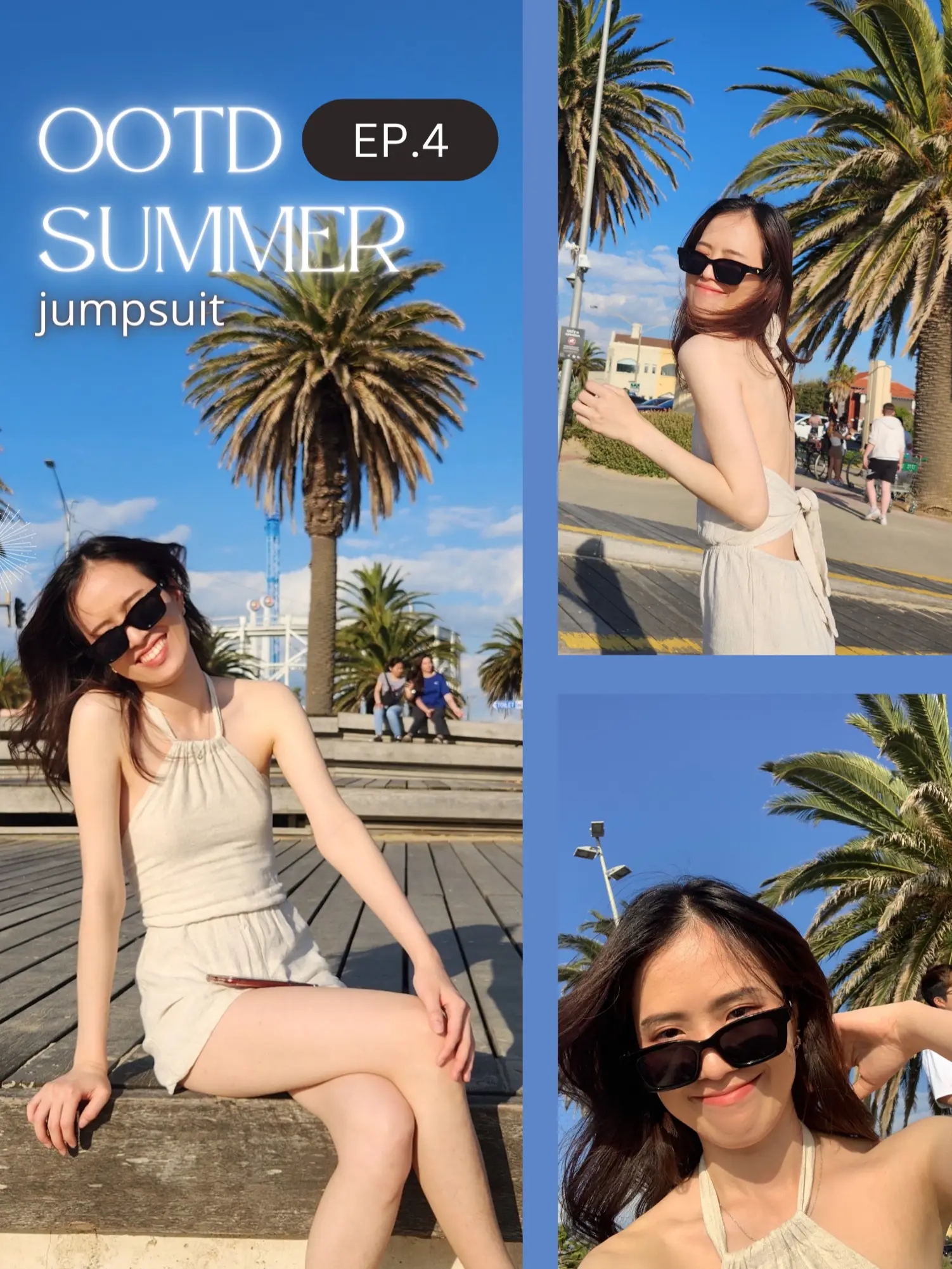 OOTD Summer | ep.4 ชุดจั้มสูทสั้น+เปิดหลัง 🔥 | แกลเลอรีที่โพสต์โดย eiwweaver | Lemon8