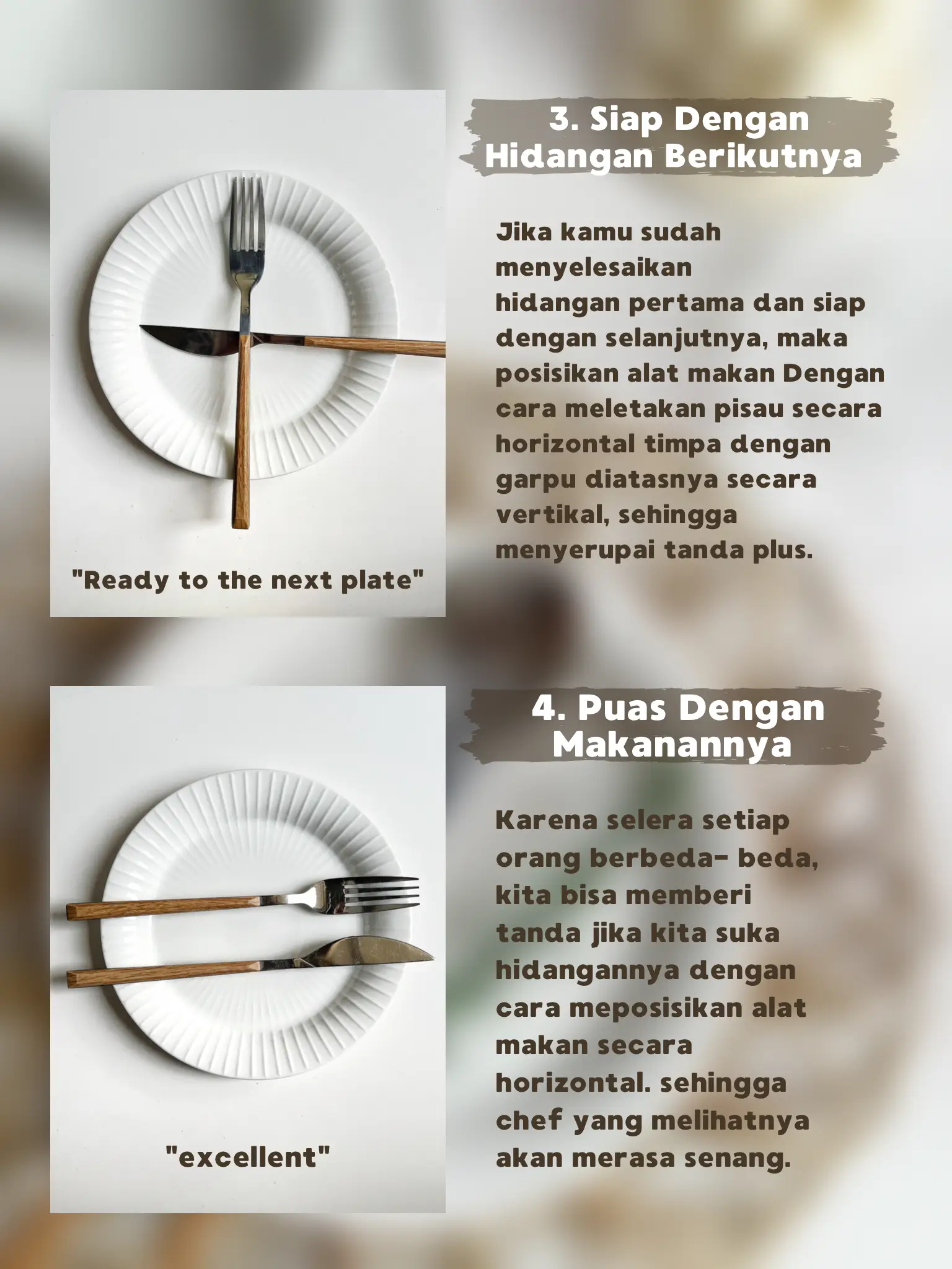 8 arti dari posisi alat makan dalam tabble manner🍽 | Galeri diposting ...