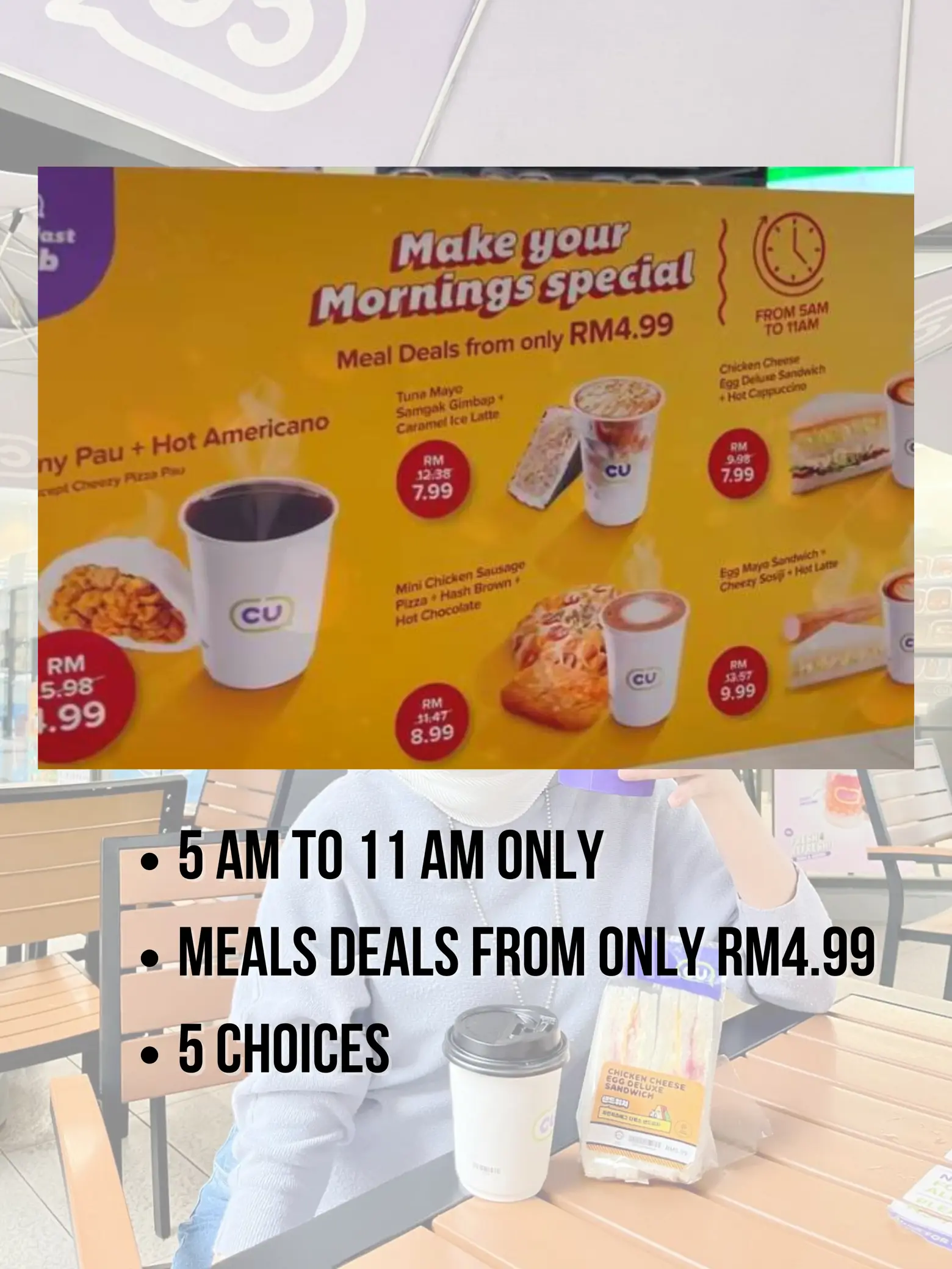 CU mart breakfast deal | Galeri disiarkan oleh Farhana | Lemon8