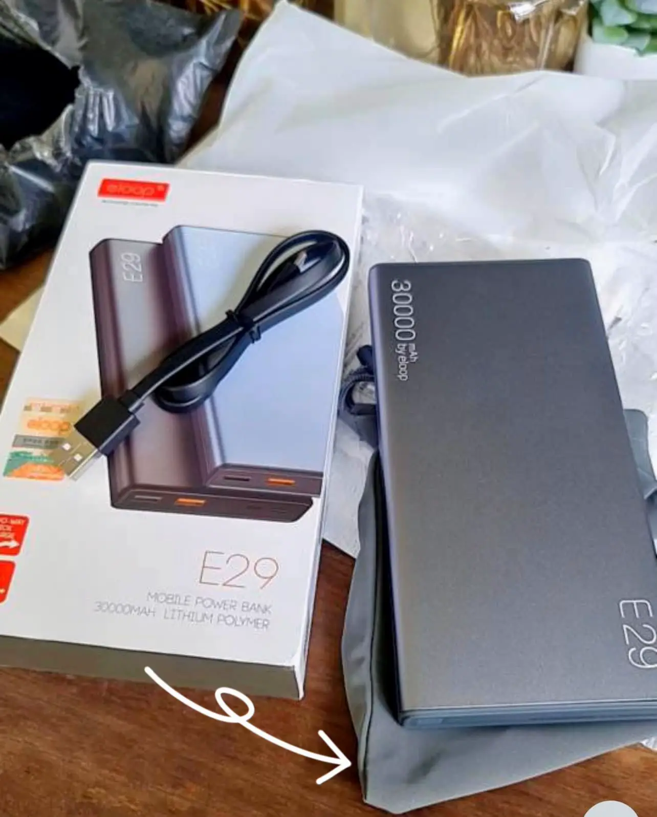 🎉Eloop E29 ของแท้ 100% แบตสำรอง 30000mAh QC 3.0 PD 1 | แกลเลอรีที่โพสต์โดย Matsuo | Lemon8