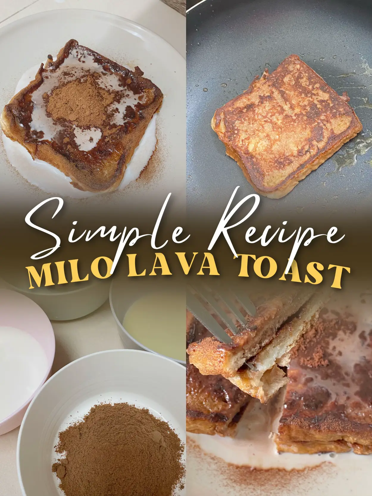 Viral Recipe:Milo lava Toast | Galeri disiarkan oleh 𝒴𝓊𝓃𝒶 𝑀𝑜𝒽𝒶𝓂𝒶𝒹 | Lemon8