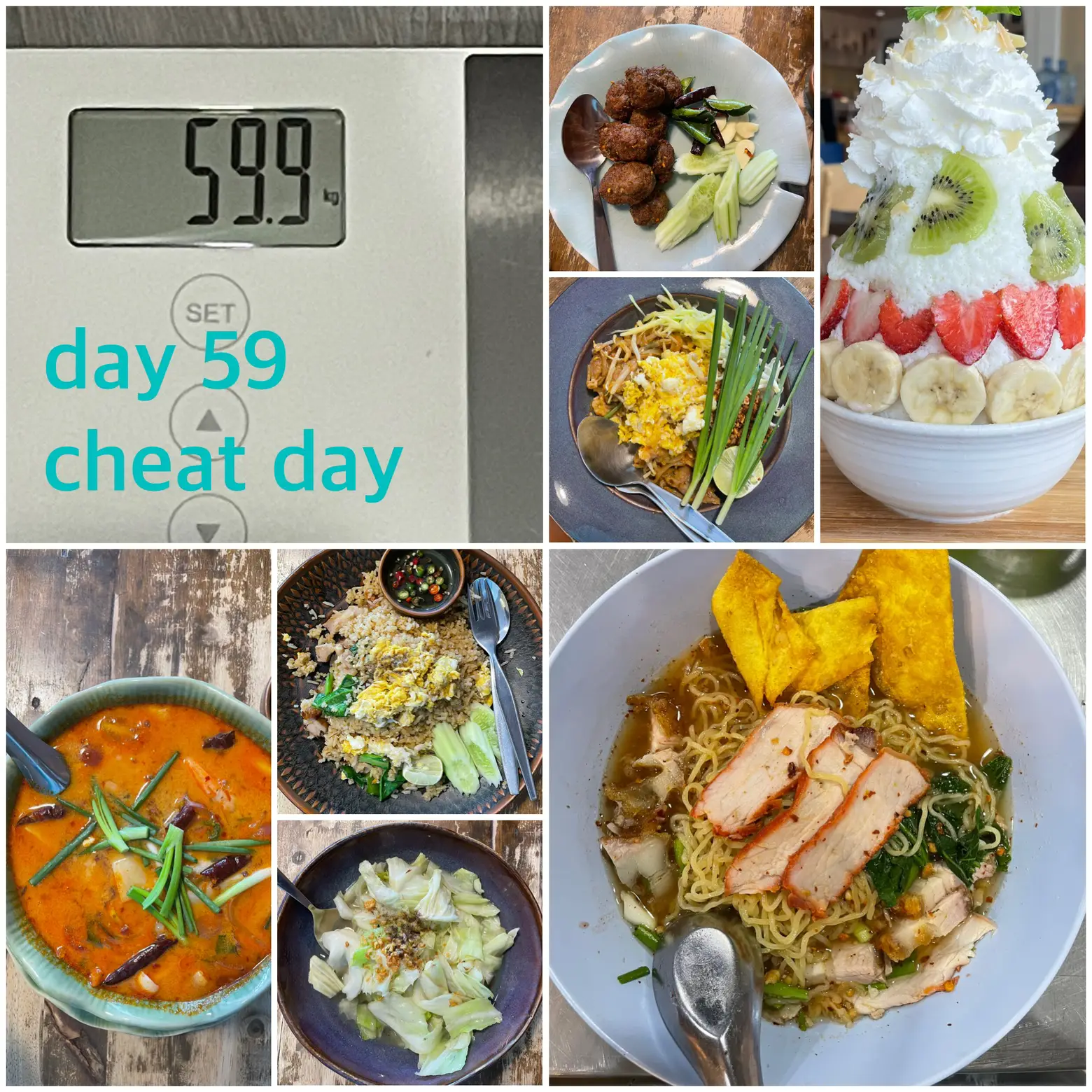 day 59 (cheat day) | แกลเลอรีที่โพสต์โดย mindjijee | Lemon8