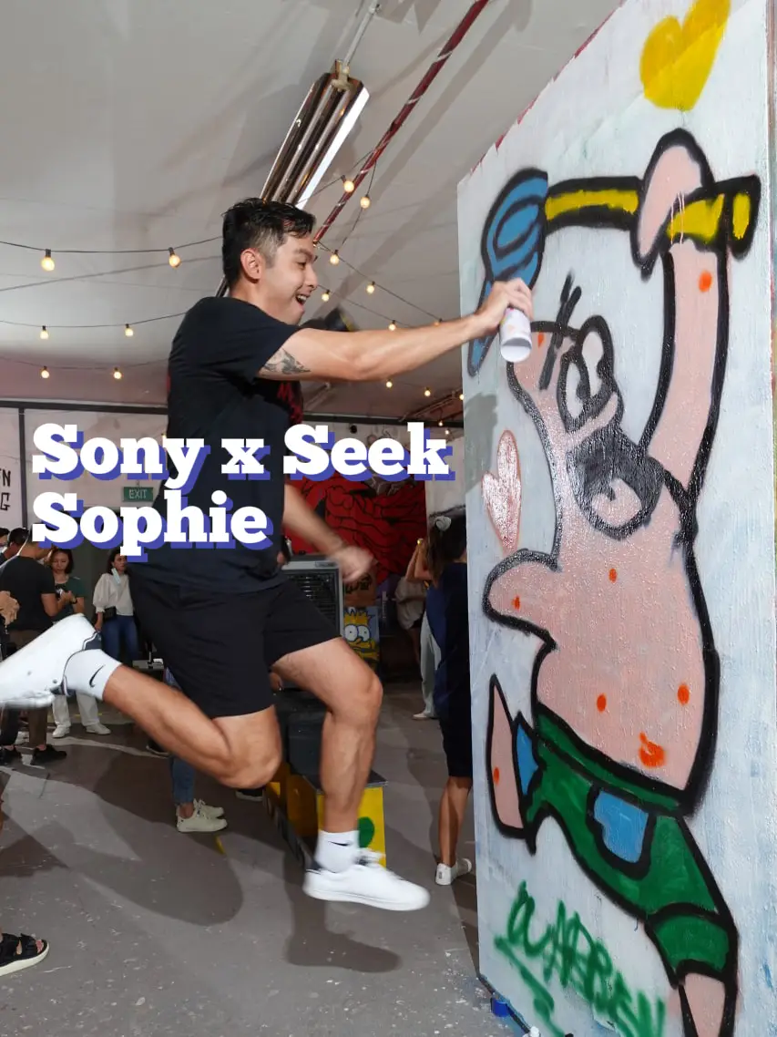 Sony x Seek Sophie Graffiti Event 🤟🏻 | วิดีโอที่เผยแพร่โดย Warren Wonder | Lemon8