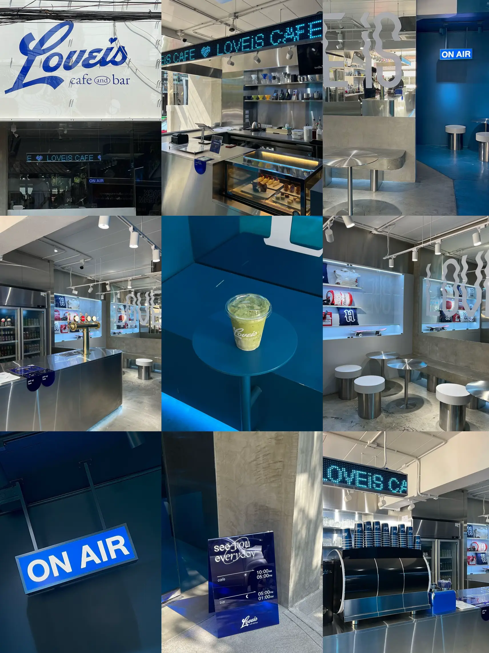 Ari Neighborhood Blue Tone Cafe Super Bang Photo Corner - LOVEis cafe 🔵☕️ | Gallery posted by ...