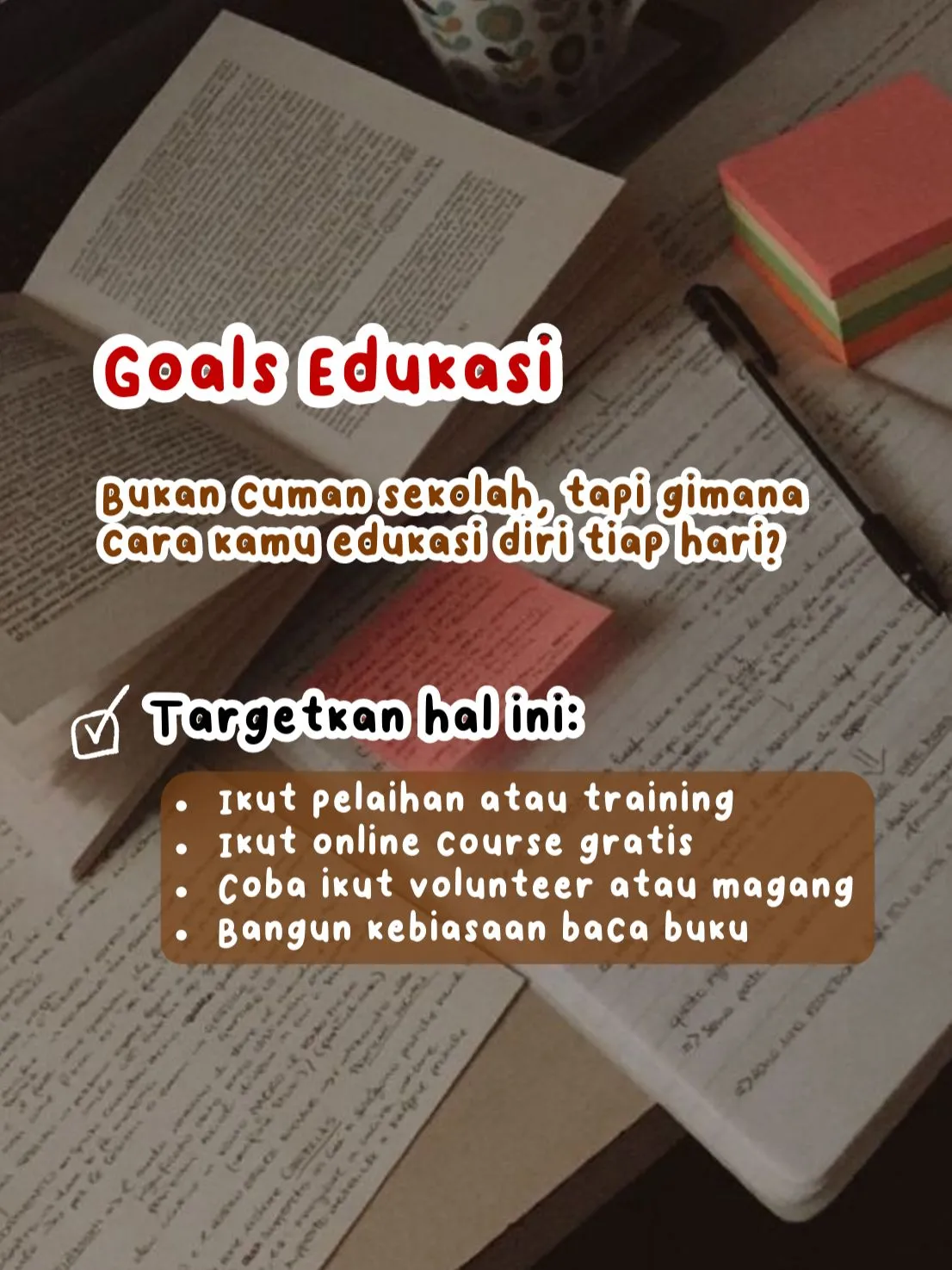 Yuk Mulai Targetkan Goals Ini Dalam Hidupmu 🤩🔥 | Galeri diposting oleh ...