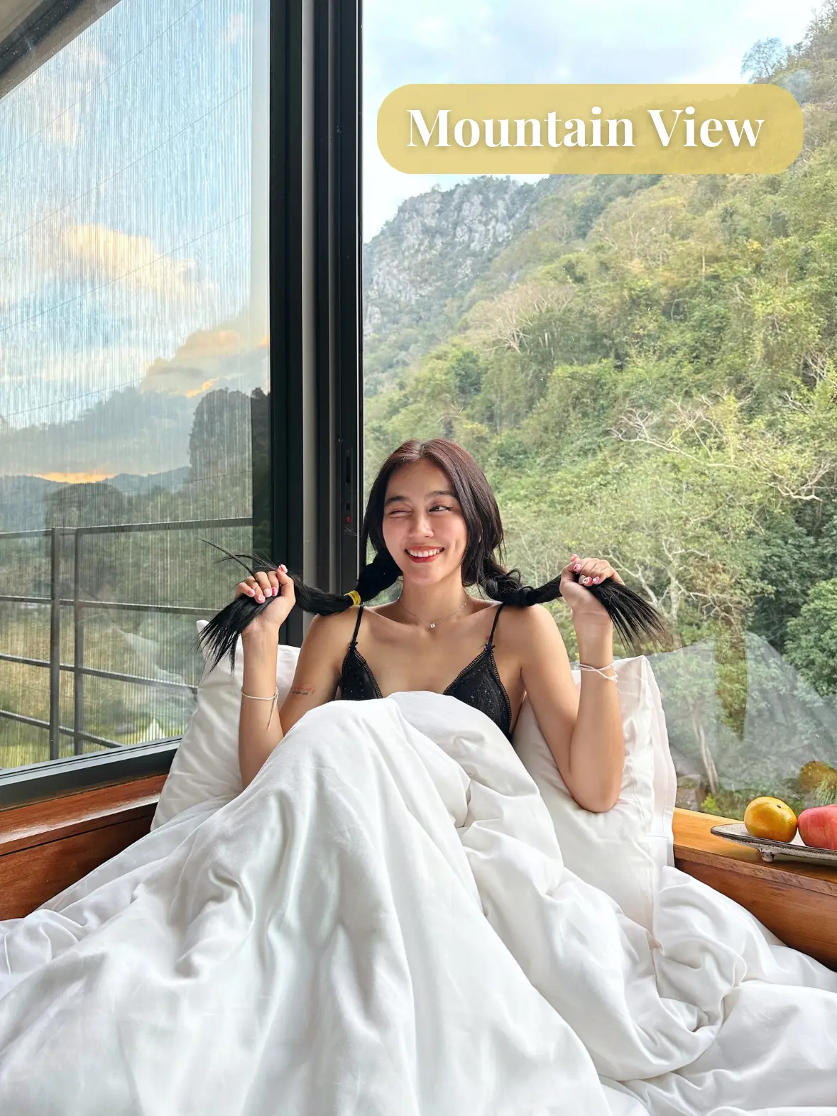 ที่พักสุดฟินที่เขาใหญ่ วิวติดภูเขาทั้งลูก! ⛰️🌳 | แกลเลอรีที่โพสต์โดย :may | Lemon8