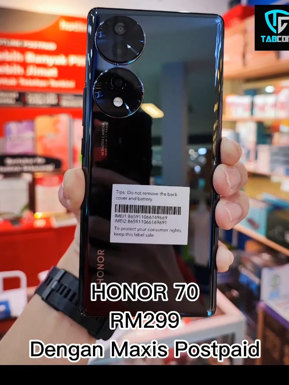 Honor 70 5G RM299 Dengan Maxis Postpaid | วิดีโอที่เผยแพร่โดย P_ S_H | Lemon8