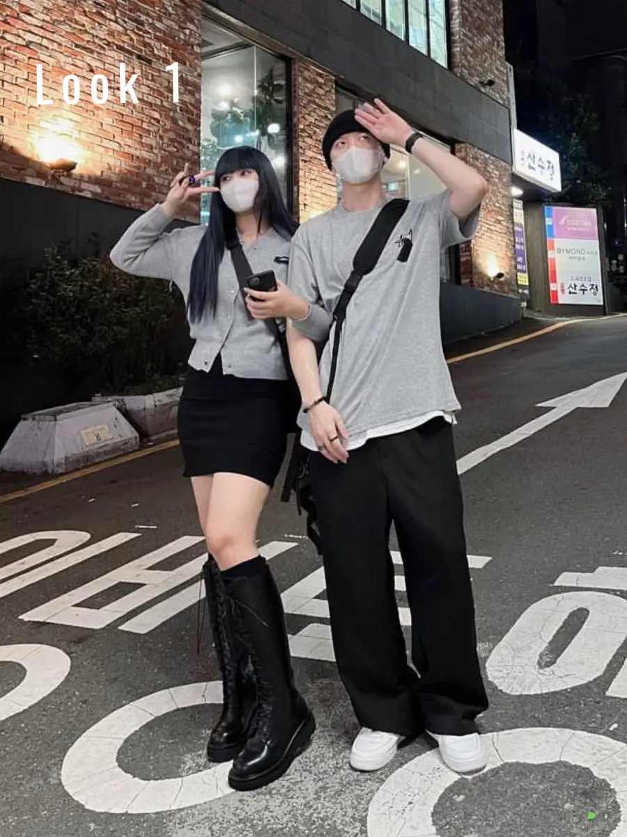 รวมไอเดีย แต่งตัวคู่แฟน Ep.2 🖤🫶🏻 | แกลเลอรีที่โพสต์โดย Iamploypath | Lemon8