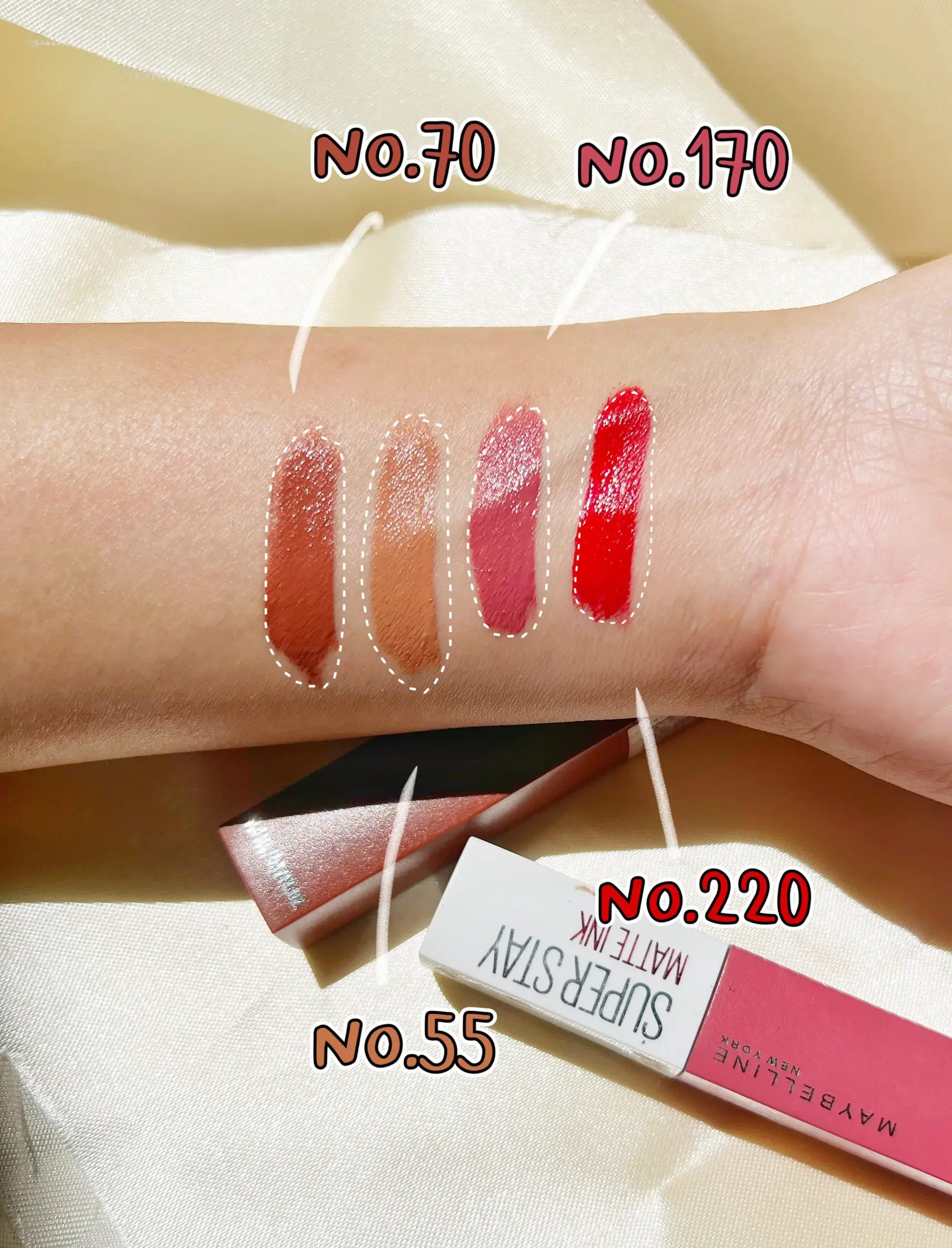 Review ️ ลิปที่ติดทนสุดๆ Maybelline Super Stay Matte Ink | แกลเลอรีที่ ...