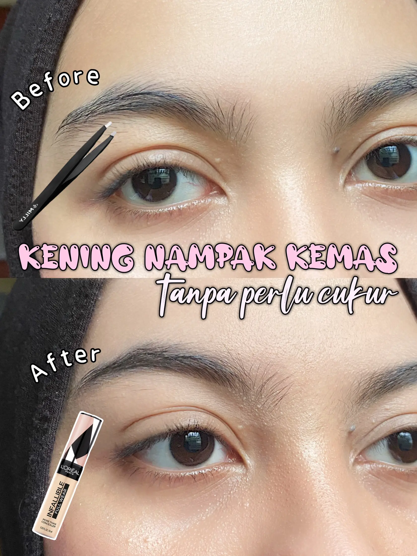 Tutorial Make Up Kening Tebal Tanpa Cukur | Saubhaya Makeup
