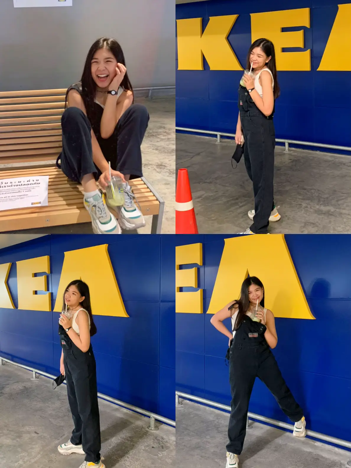 แจกพิกัด & ไอเดีย Matching ชุดเอี๊ยมหมีหลายสไตล์🧸 #ootd | แกลเลอรีที่ ...