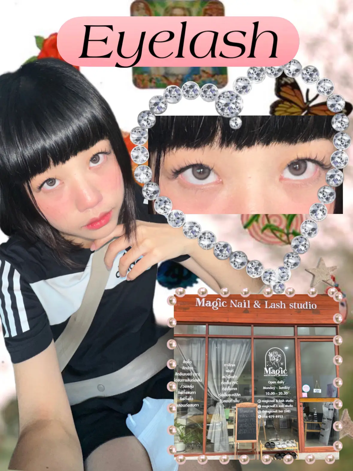 ⁺₊♡# พิกัดร้านต่อขนตา&ทำเล็บ ย่านสมุทรปราการ บางพลี ⋆ ࣪.👀💅🏼 | แกลเลอรีที่โพสต์โดย 𝑭𝒐𝒂𝒎ྀི | Lemon8