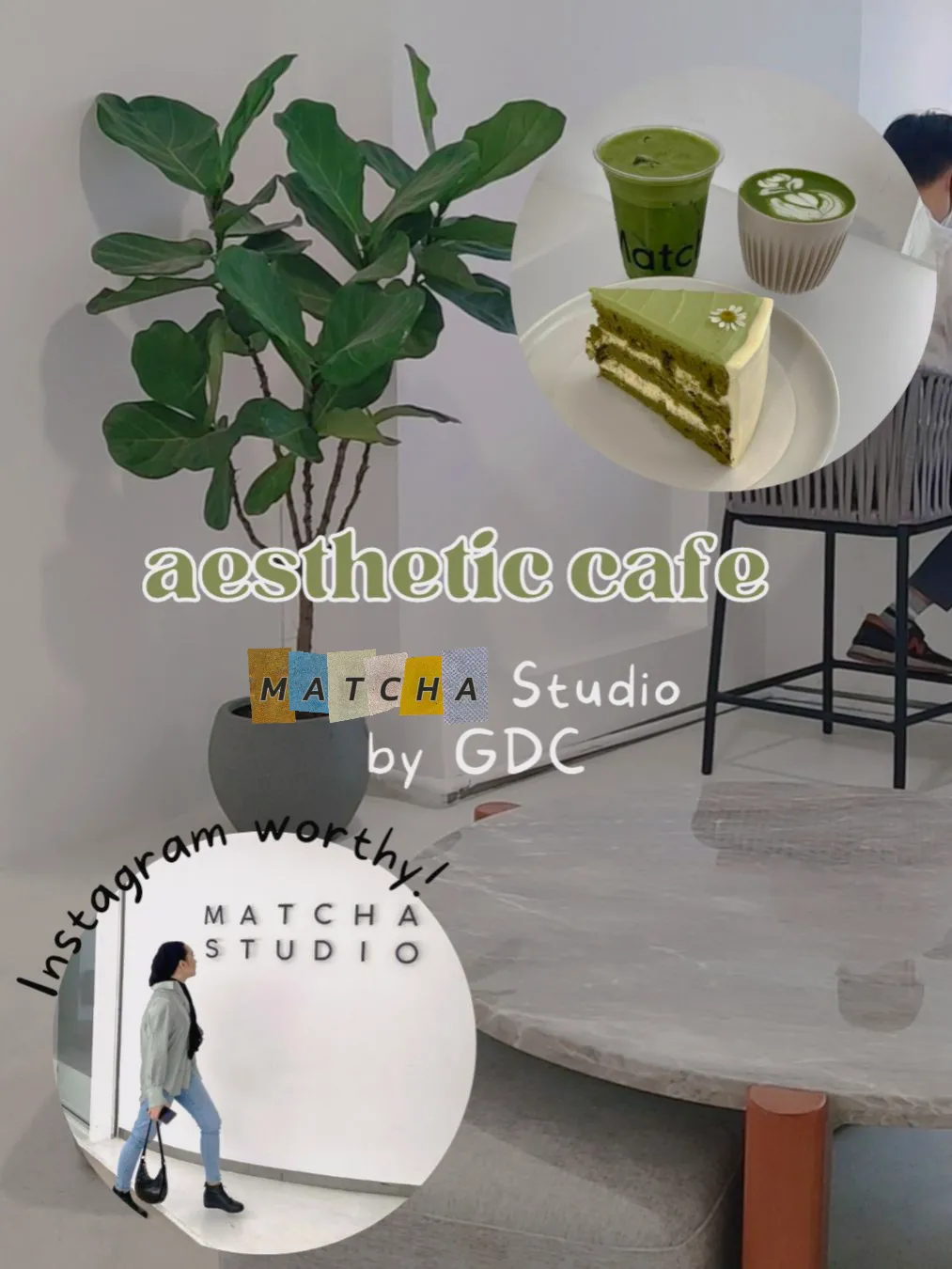 IG worthy cafe + yummy menu! 💚🍵🍰🍴📸 | Video diterbitkan oleh Daisysparkly | Lemon8