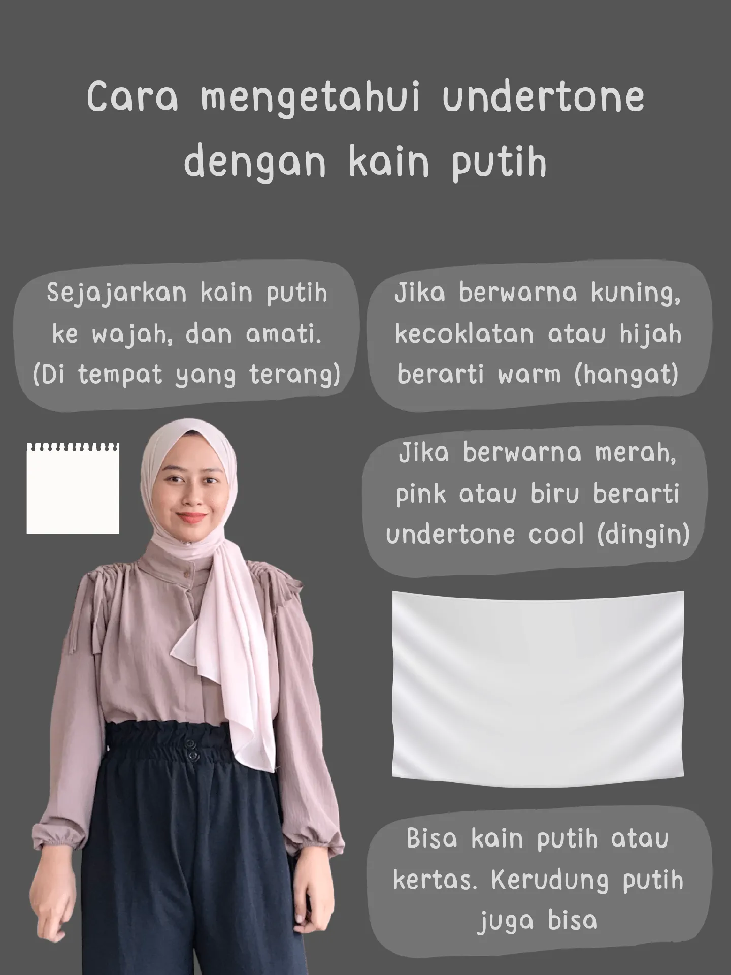 CARA MENGETAHUI WARNA KULIT DENGAN MUDAH | Galeri diposting oleh Zaliza Ubaida | Lemon8