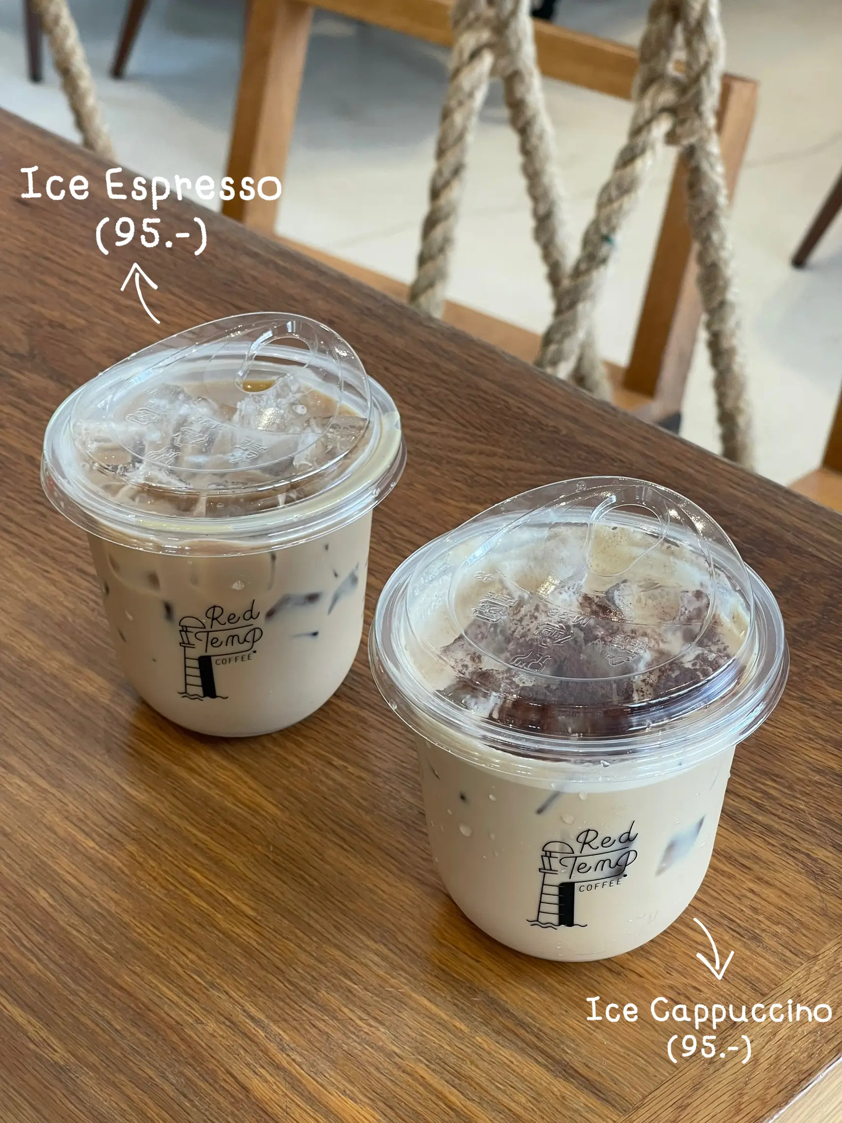 Red Temp Coffee Cafe Good View Beautiful Light. Very Beautiful Sea ...