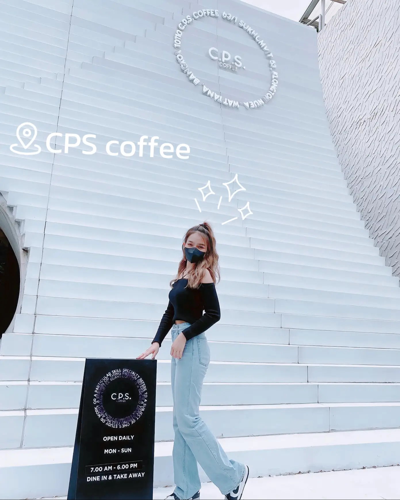 ค่าเฟ่ใจกลางทองหล่อ CPS coffee ☕️🍵 | แกลเลอรีที่โพสต์โดย BomBey | Lemon8