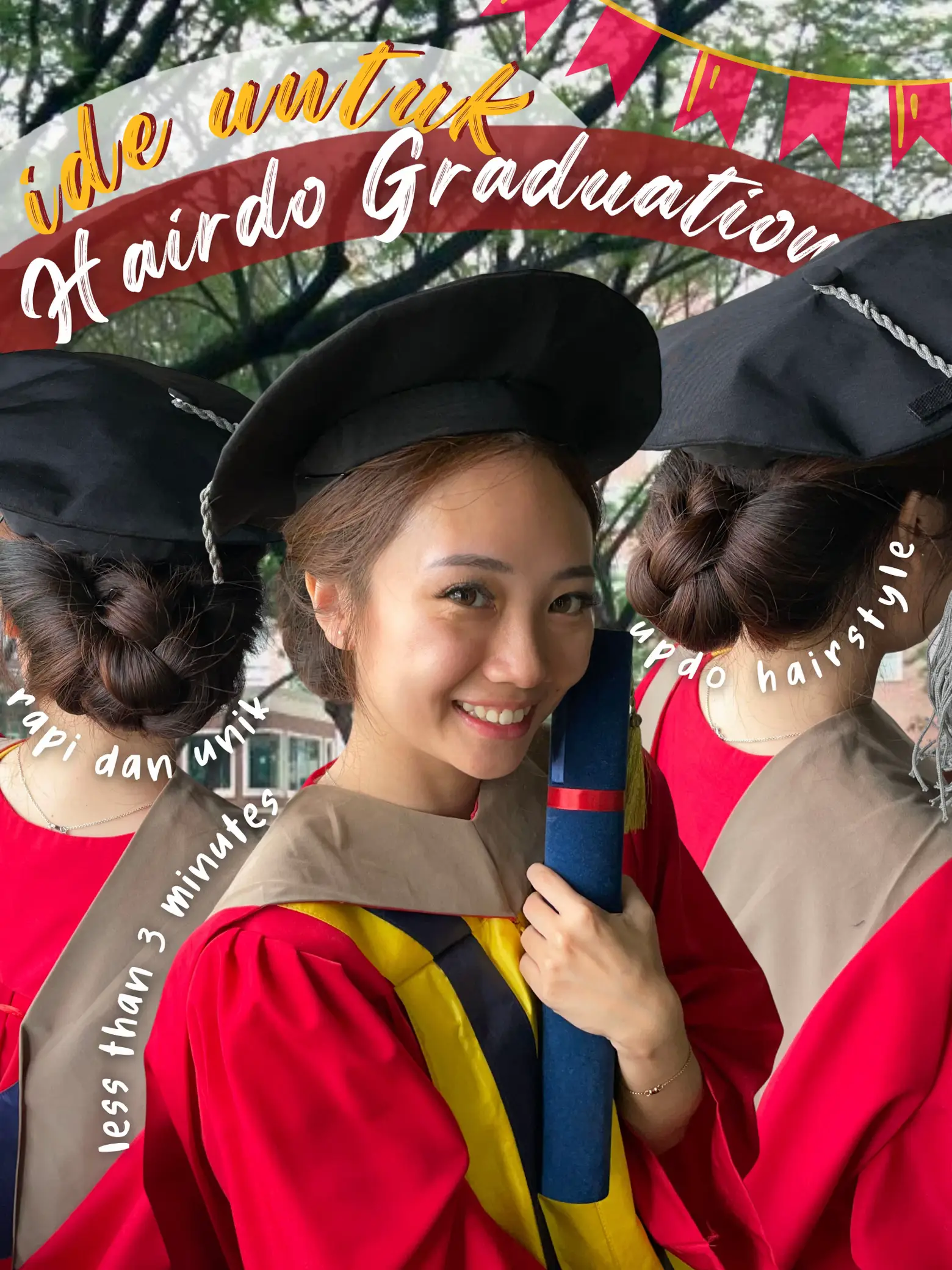 Hairstyle untuk WISUDA in LESS THAN 3 MINS 😱 | Galeri diposting oleh ...