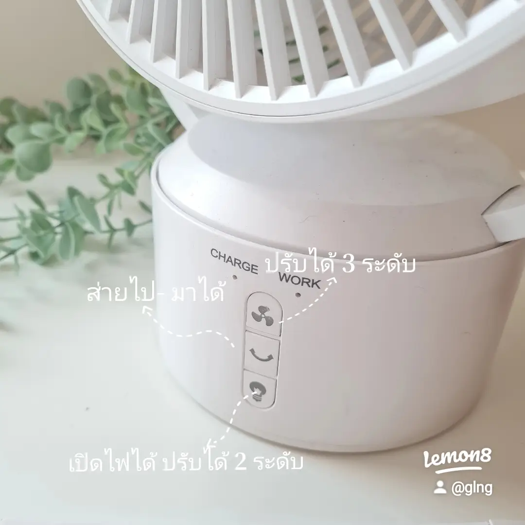 🍑 พัดลมมินิมอล กันไฟดับ เปิดใช้ได้นาน9ชม.🧸 | แกลเลอรีที่โพสต์โดย Gingbabe | Lemon8