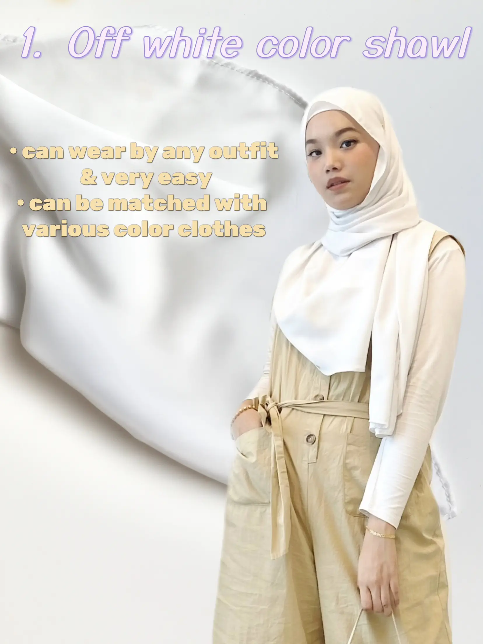 4 must have shawl colour🌸 | Galeri disiarkan oleh Hazirah Najwa | Lemon8