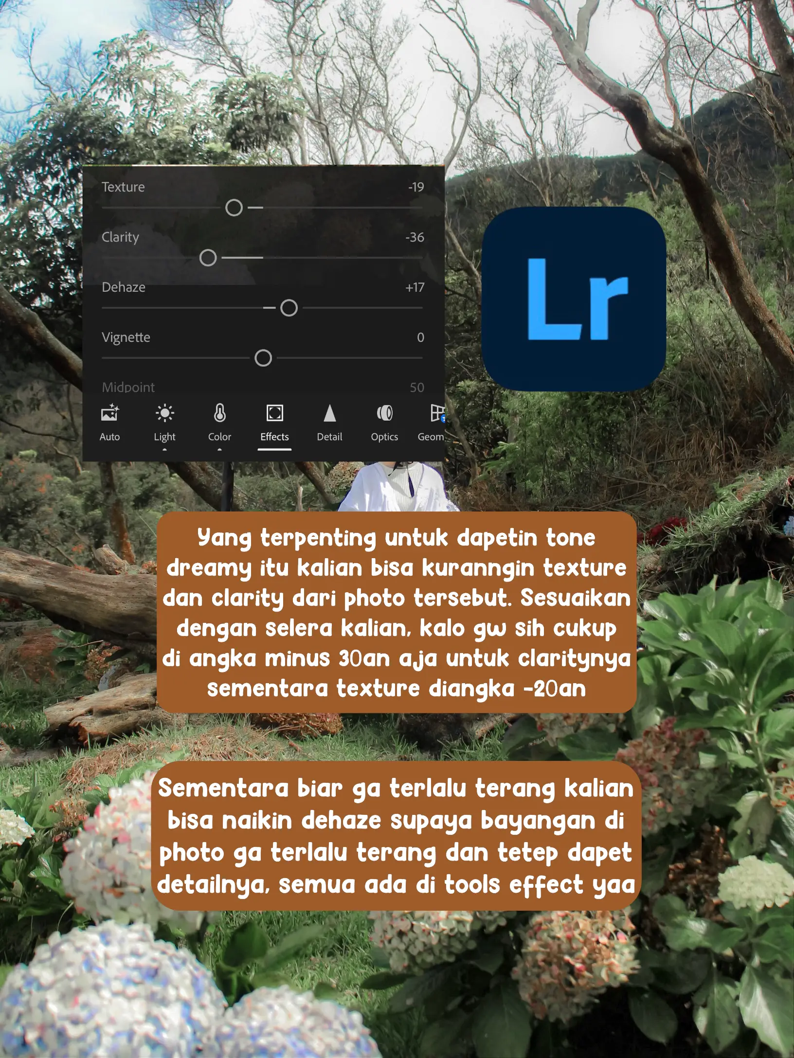 Cara Editing Tone Photo Dreamy Lewat Lightroom💫 | Galeri diposting oleh rizmazara | Lemon8