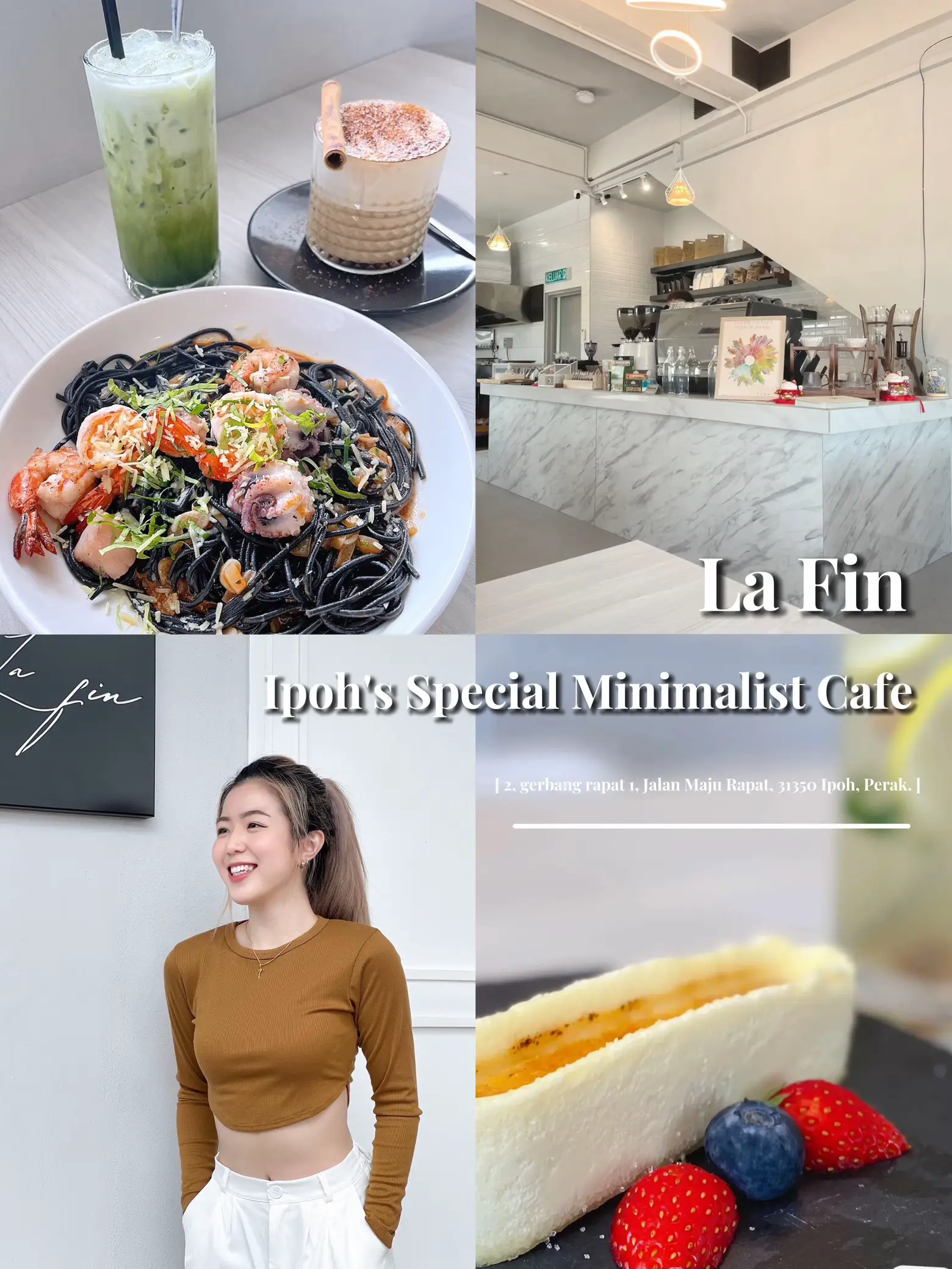 White Minimalist Cafe | Lafin | Galeri disiarkan oleh Evon Liew | Lemon8