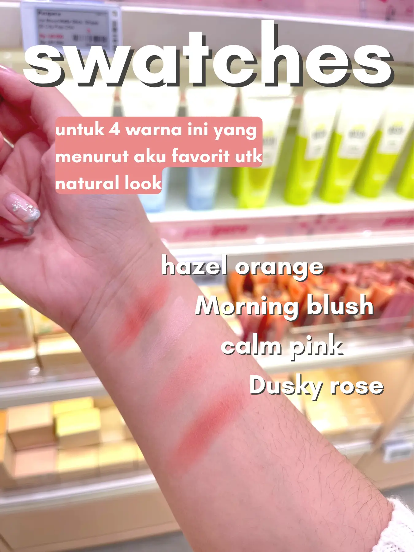 Fav korean blush for natural look | Galeri diposting oleh Angellica N | Lemon8
