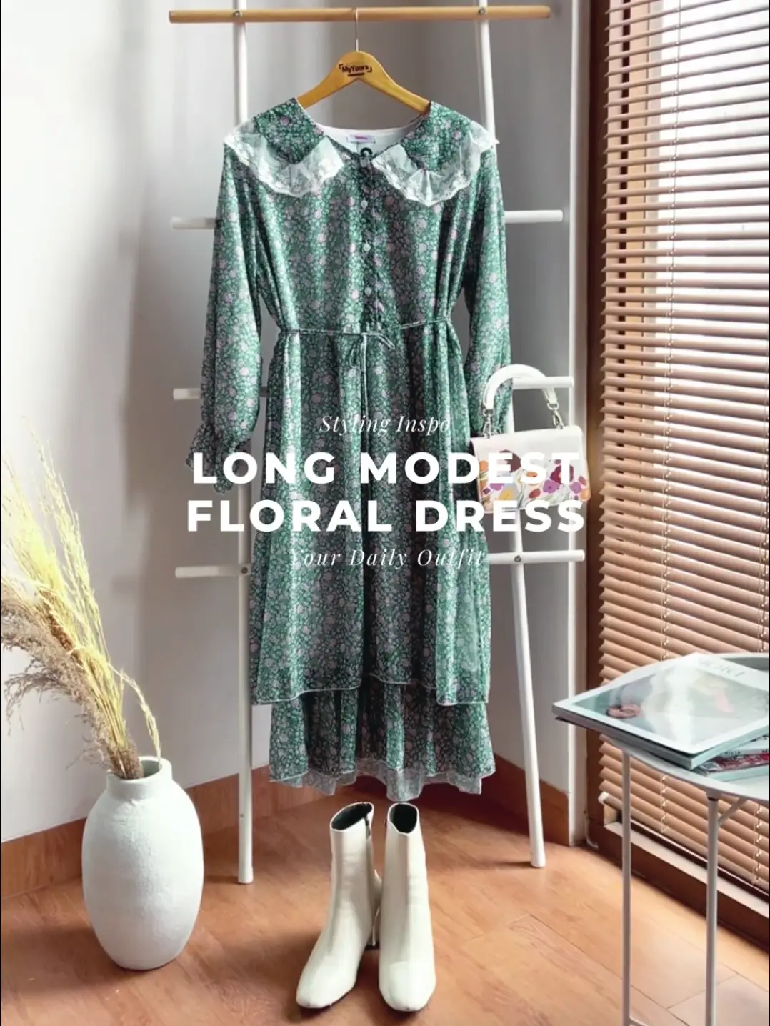 Long Modest Floral Dress. #dre | Video dipublikasikan oleh Dress Up ...