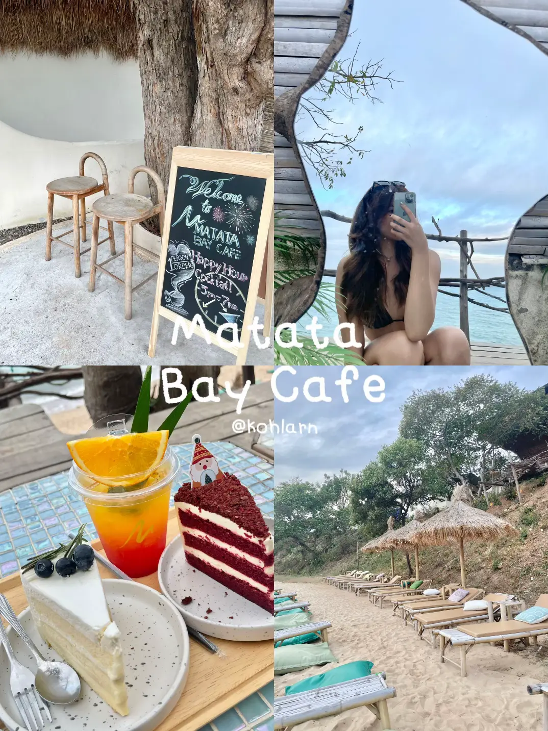 คาเฟ่เกาะล้าน Matata Bay Cafe @Kohlarn🏝️ | แกลเลอรีที่โพสต์โดย py ♡‧⁺ | Lemon8