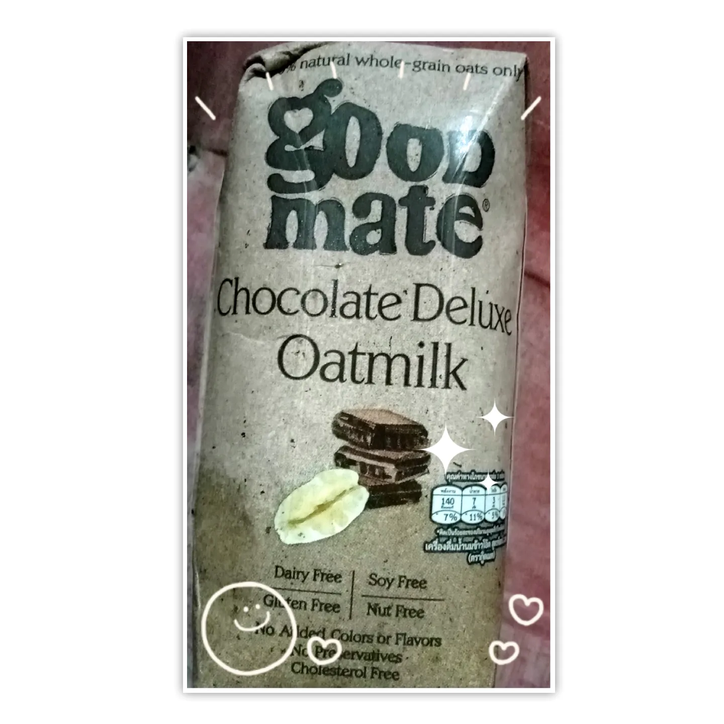 นมข้าวโอ๊ตGoodmate : Chocolate Delu😘😘 | แกลเลอรีที่โพสต์โดย NATTY_Dara | Lemon8