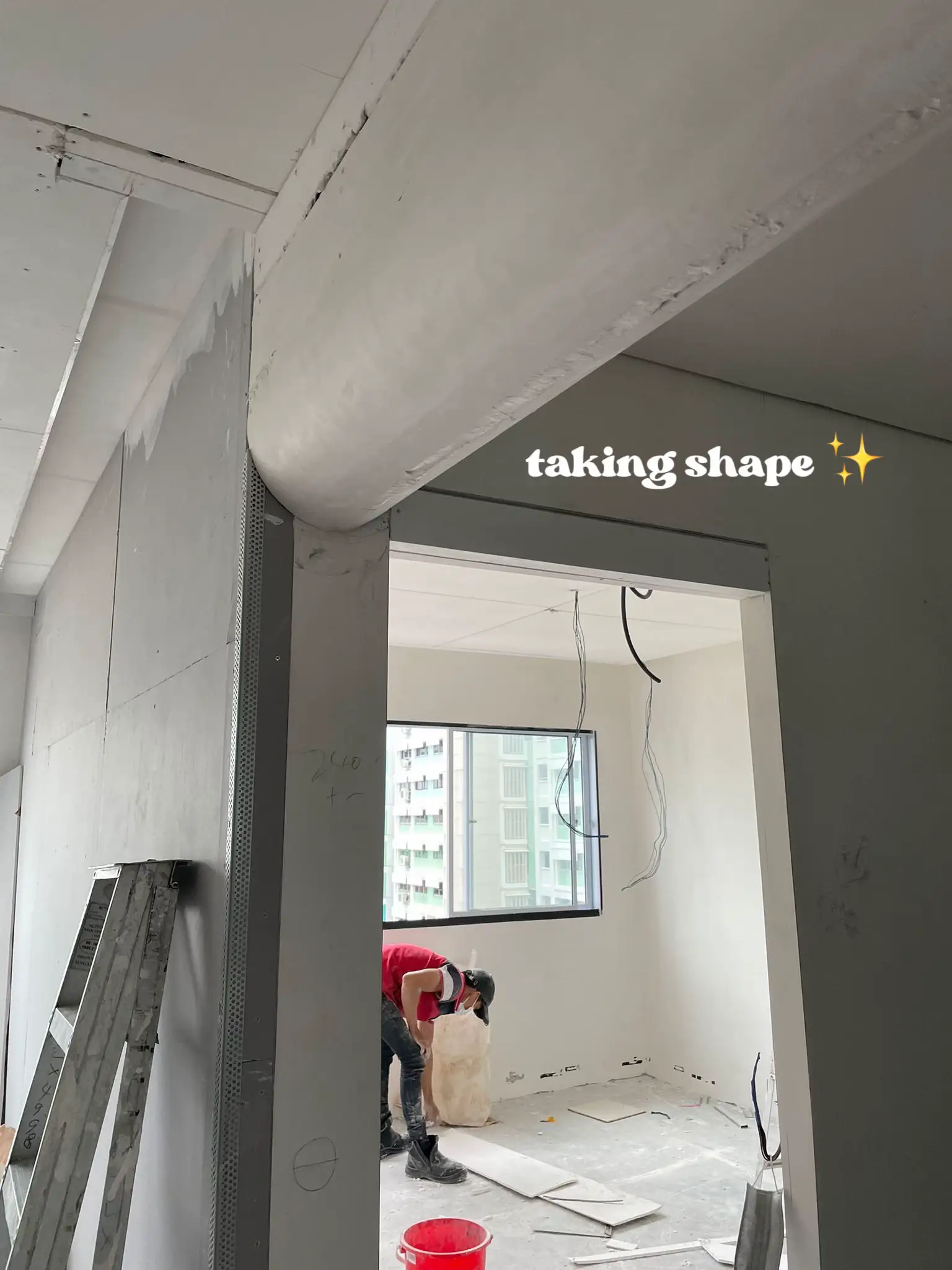 Creating a curved beam in this dining room 🤍 | Gallery posted by cheryl ...