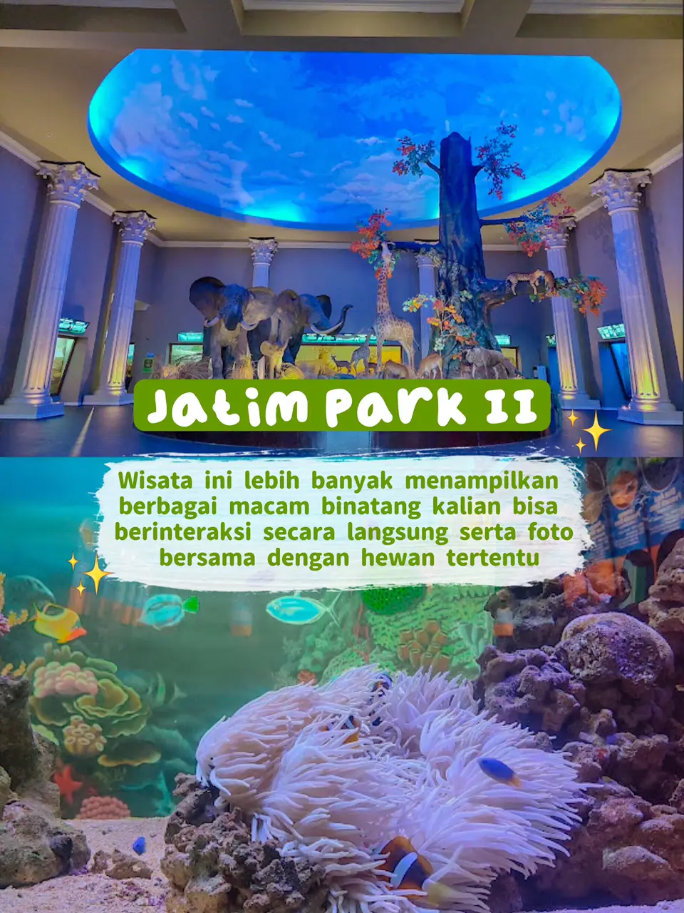 Apasih bedanya jatim park 1 dengan jatim park 2 ? | Galeri diposting oleh Diahhh🕊 | Lemon8
