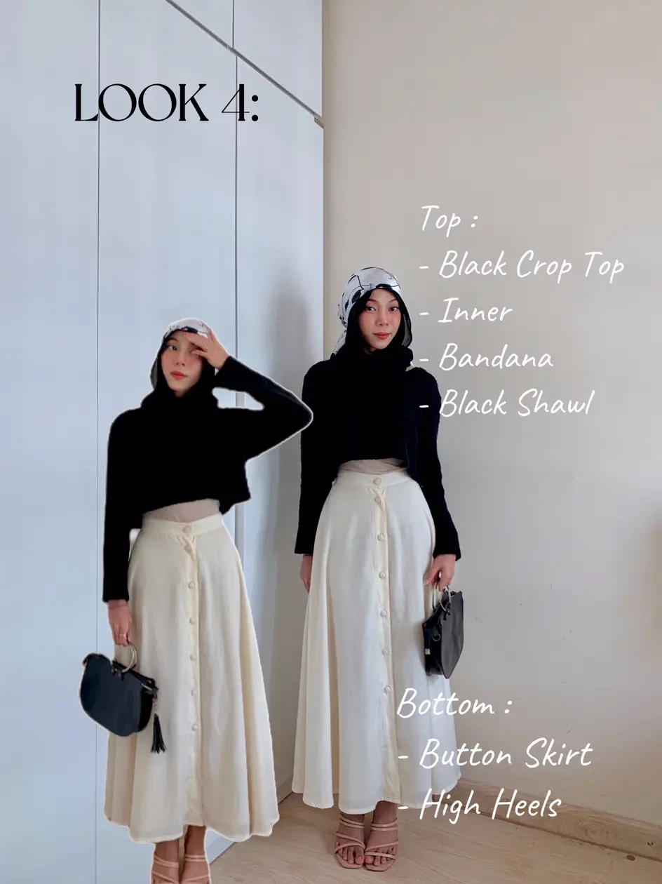 4 Ways To Style Button Skirt 💞 | แกลเลอรีที่โพสต์โดย Miday | Lemon8