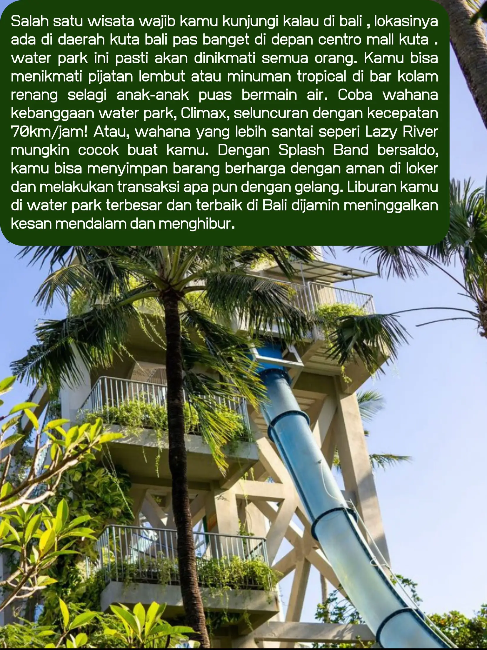 Wisata air terbesar di bali , cobain yukkk !!!! | Galeri diposting oleh Kade Erna | Lemon8