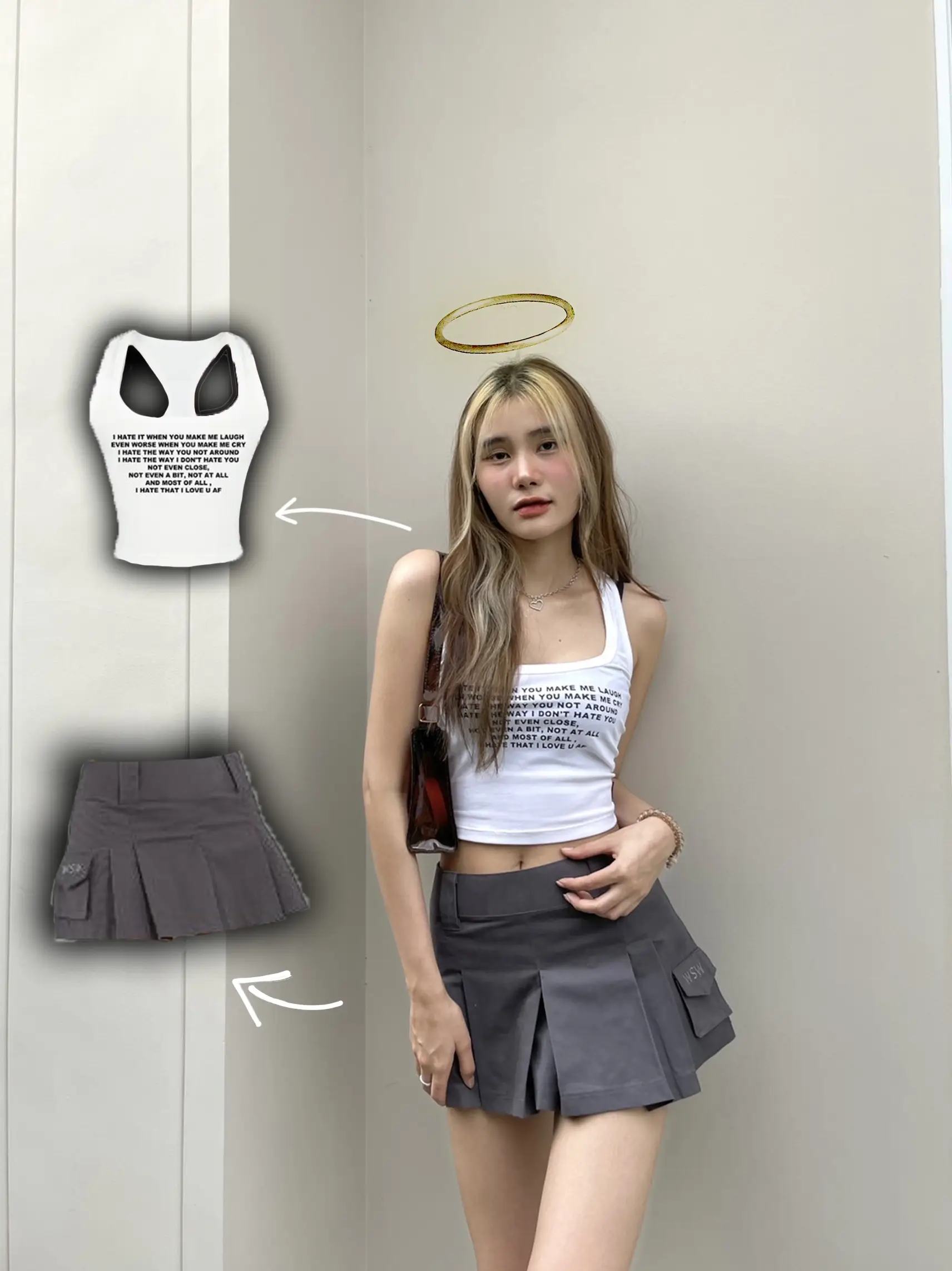 💋OOTD |Y2K style 🖤 | Gallery posted by Milkwydan | Lemon8