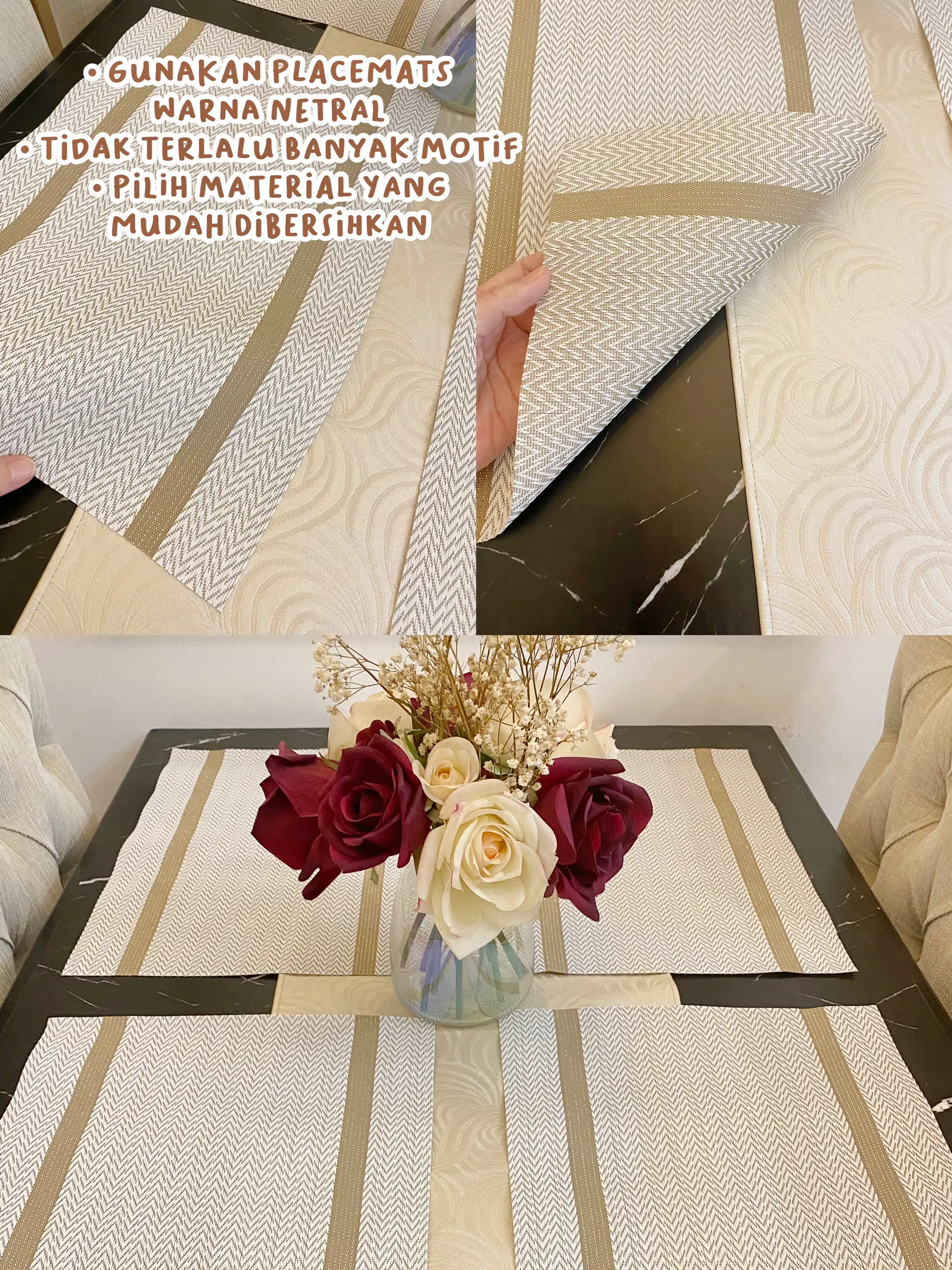 🥨 Dekor Meja Makan Pake Placemats Yuk! 🥨 | Galeri diposting oleh Rumah ...