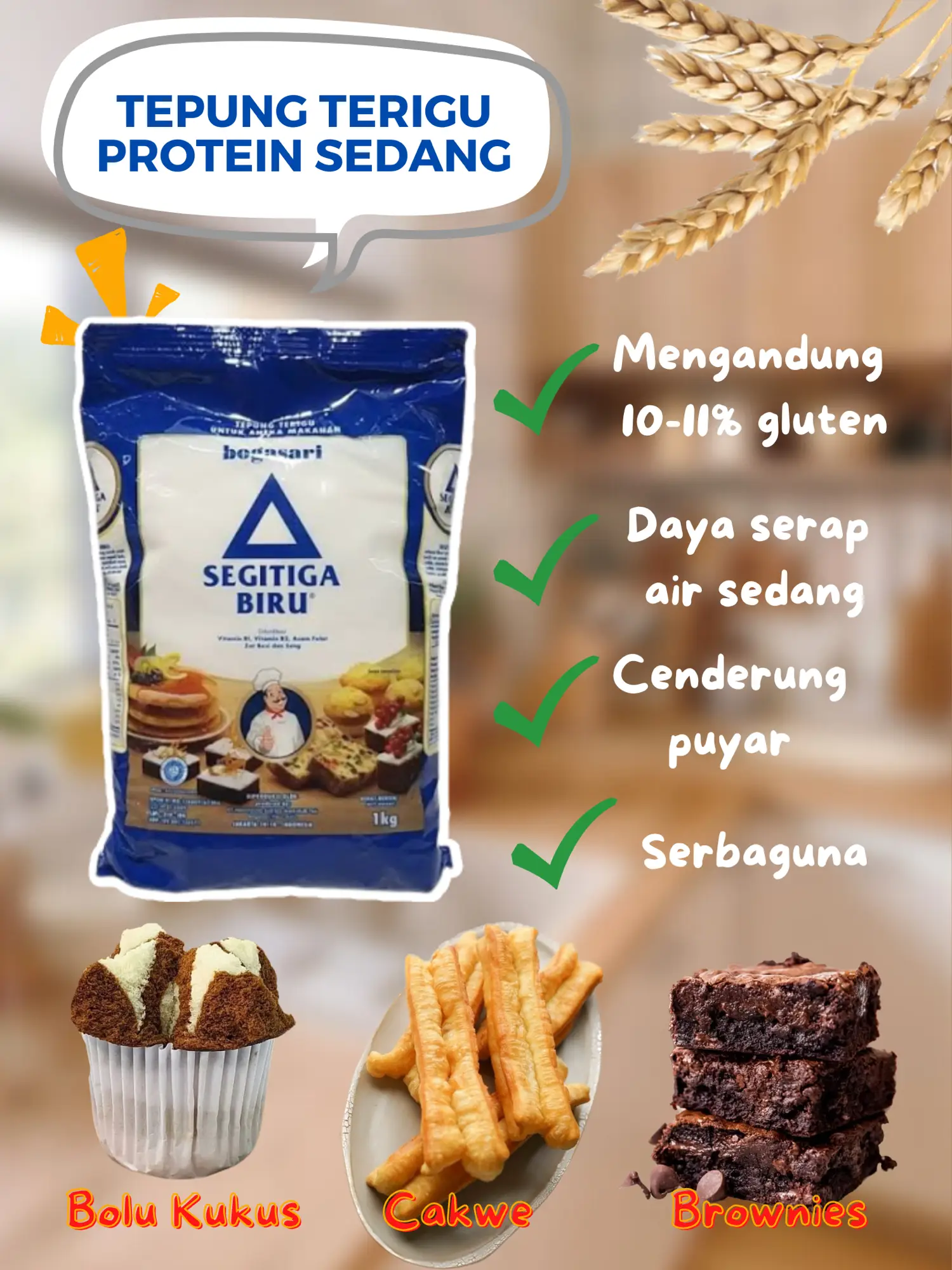 Ketiga Tepung Terigu ini apa bedanya sih? 🥐🧁🥖🍞🥯 | Galeri diposting oleh ...