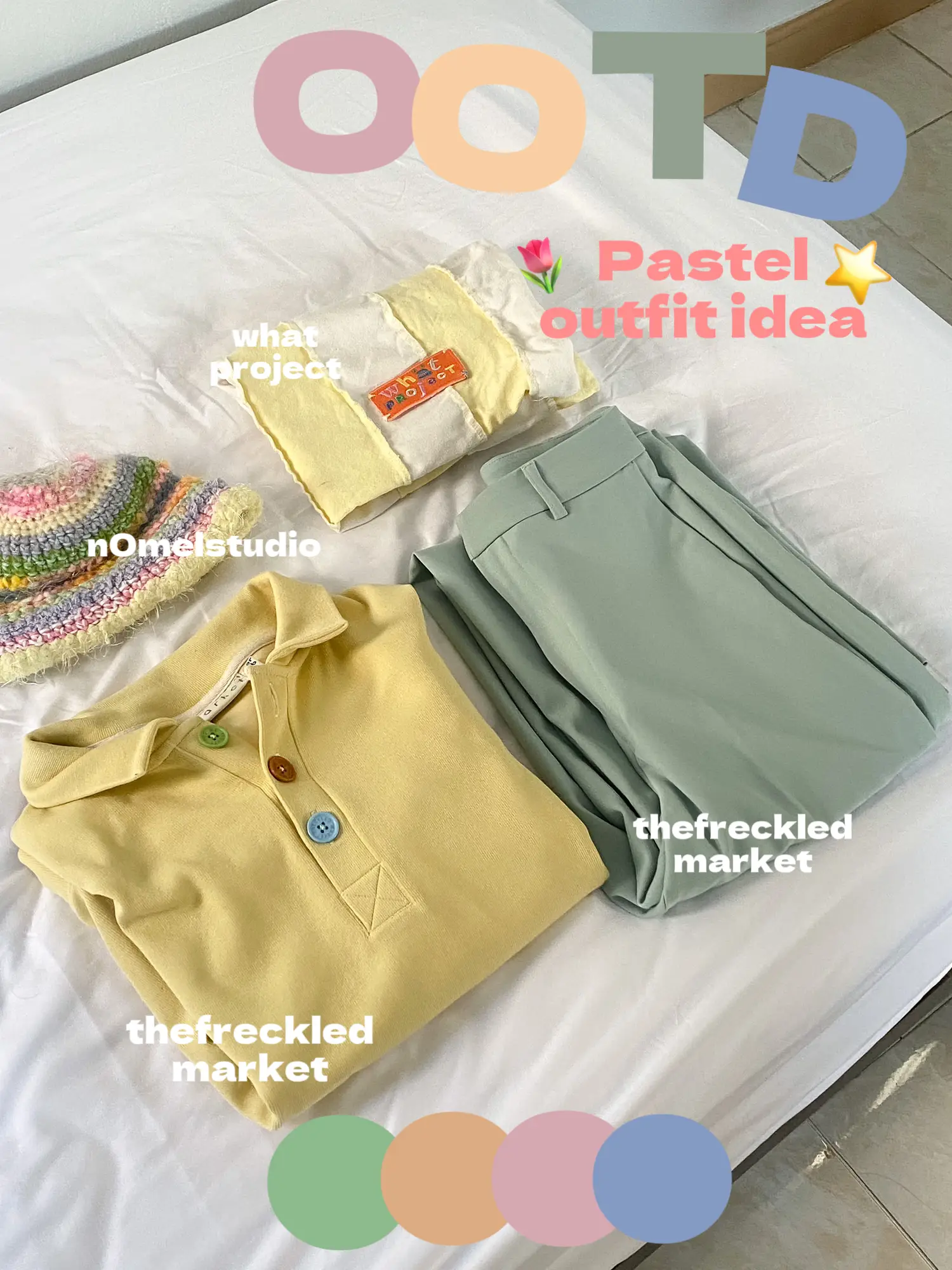 #OOTD pastel outfit idea 👀🍧🍡🍣 | แกลเลอรีที่โพสต์โดย calledallyellow ...