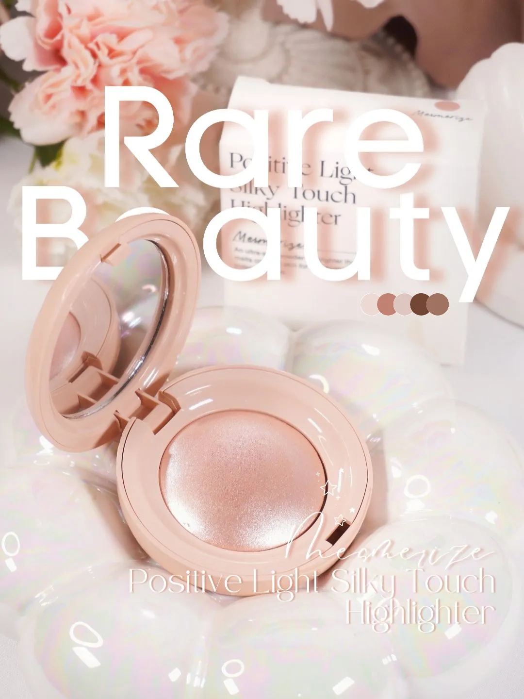 RARE BEAUTY Highlighter Mesmerize🩷 | Video dipublikasikan oleh Claudia ...