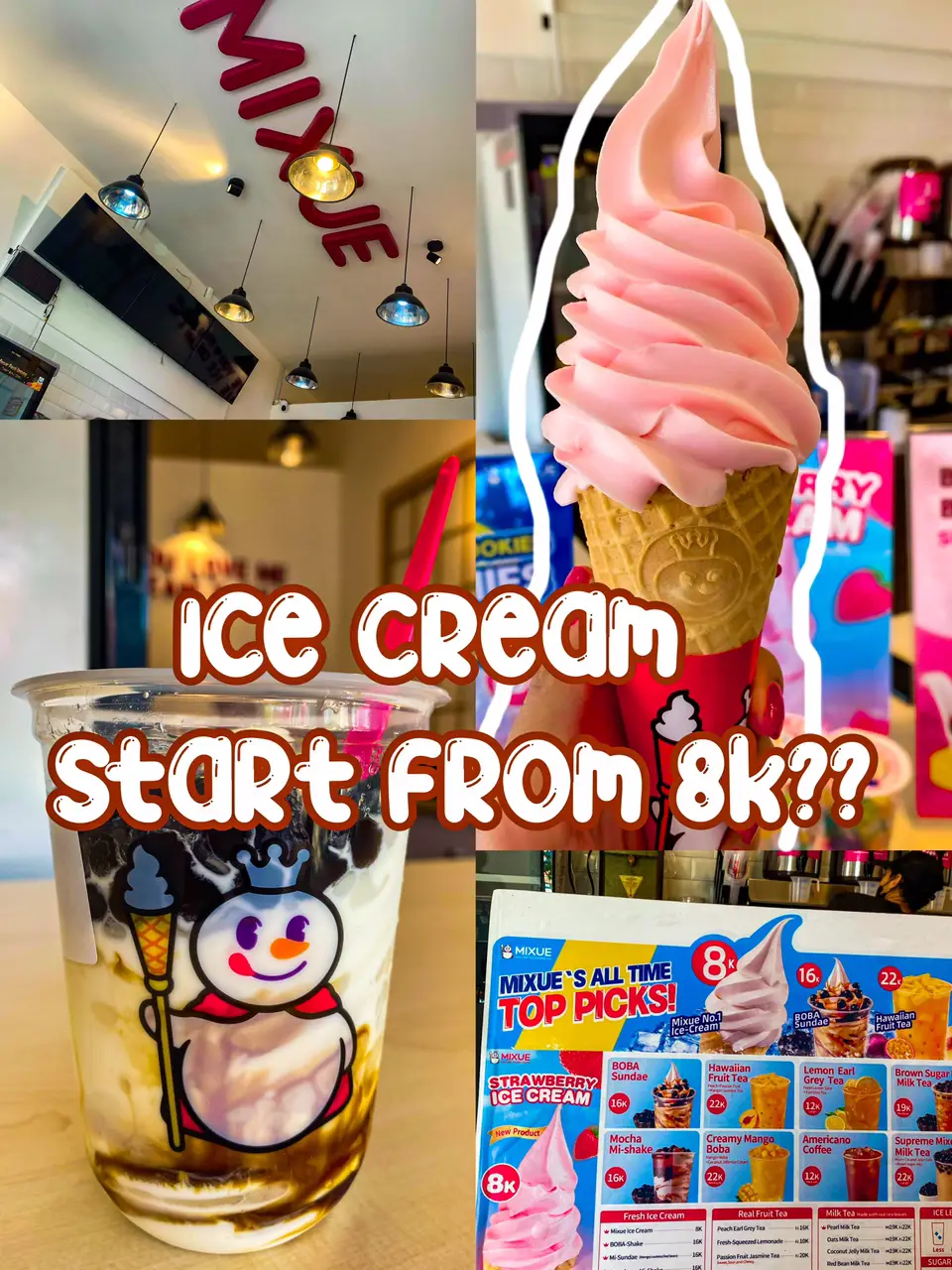 Ice Cream Start From 8k?? | แกลเลอรีที่โพสต์โดย Sukakulineran | Lemon8