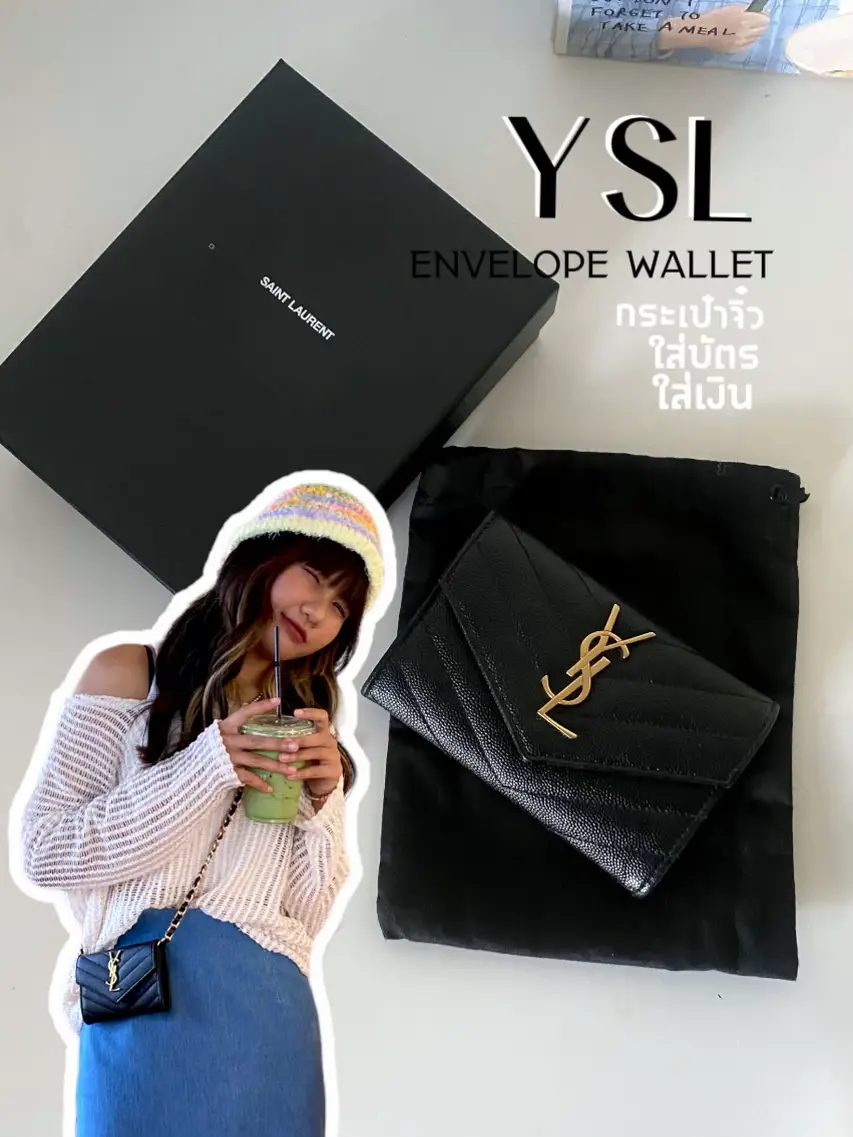 YSL Envelope wallet ยอดฮิต 👀🎧 | แกลเลอรีที่โพสต์โดย yellowsin | Lemon8